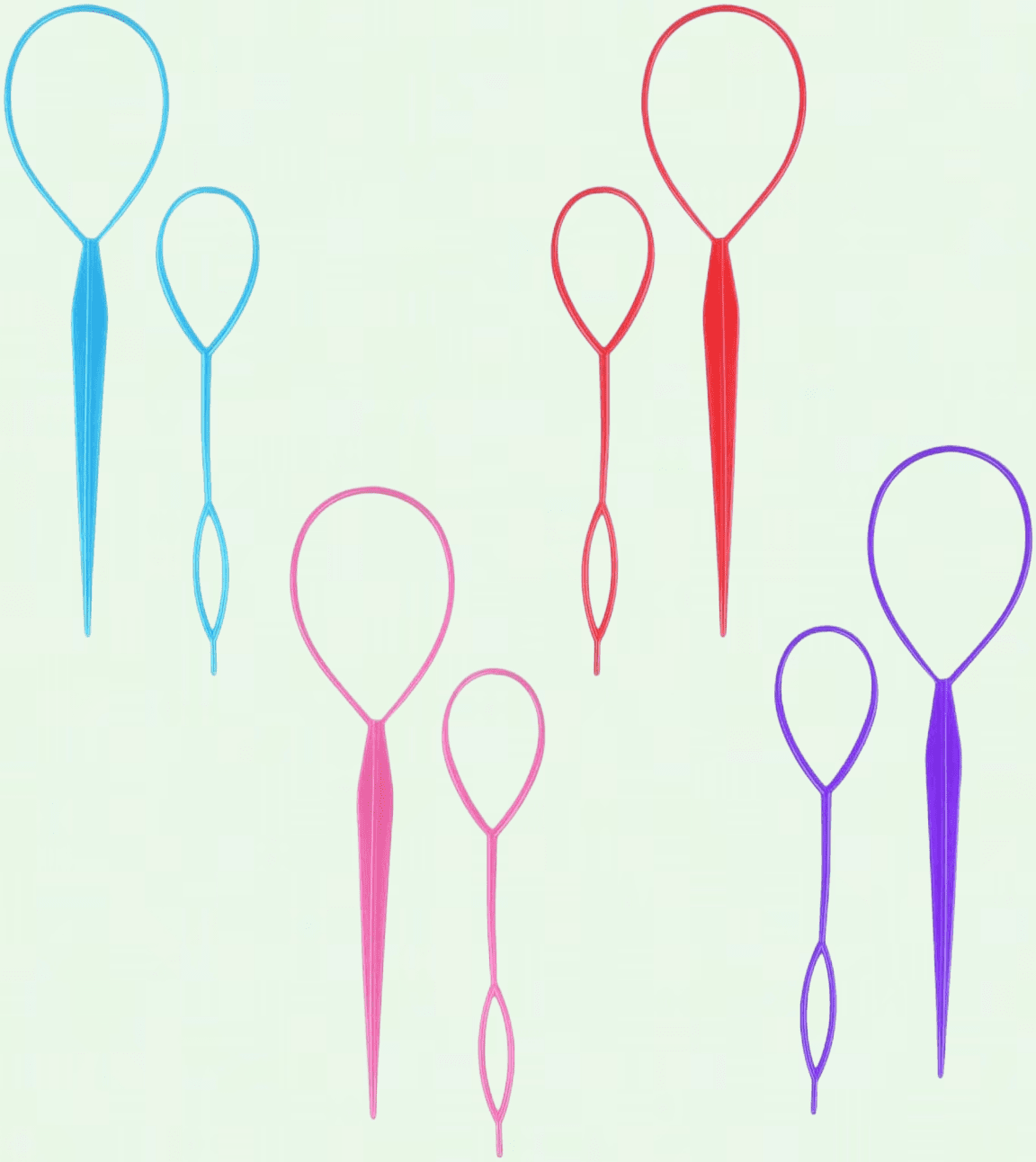 Hair Braiding Tool Kit - 8pcs Topsy Tail Loop French Braid Loop Tool ...