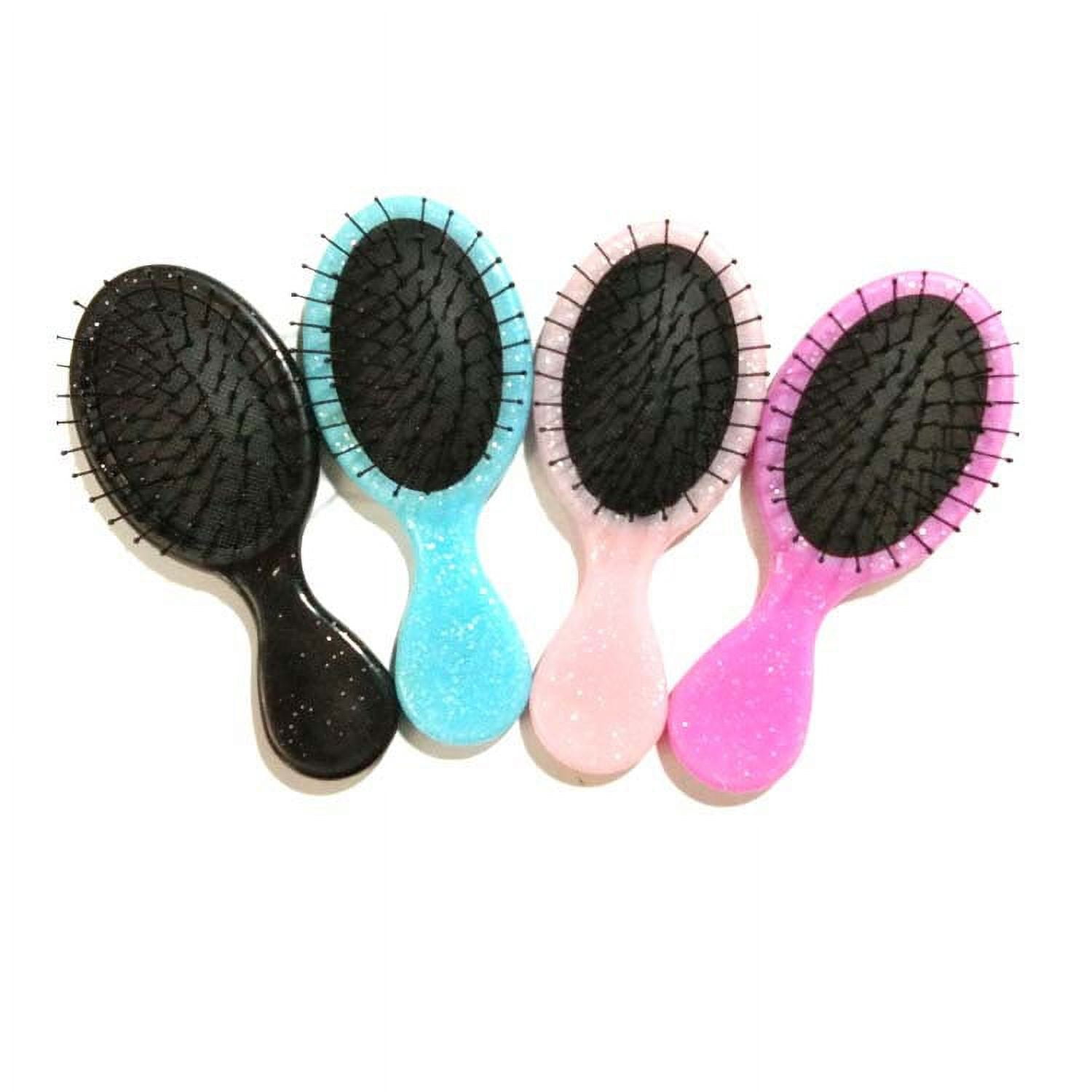 4 Pcs Mini Wet Hair Brush Travel Detangling Brush Wet Dry Hair For Most ...