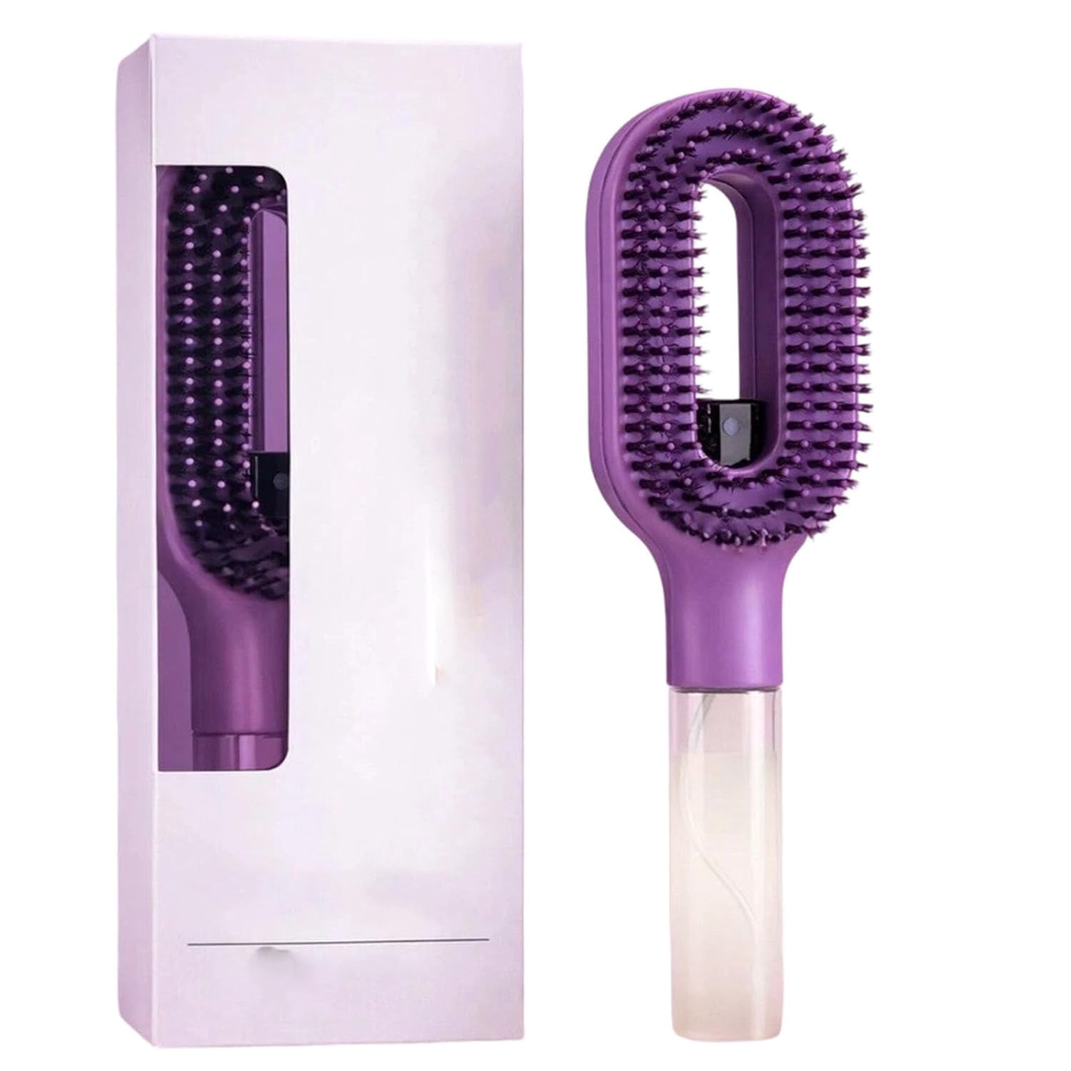 Hair Brush with Water Spray, 2-in-1 Detangling Spray Brush for Wet ...