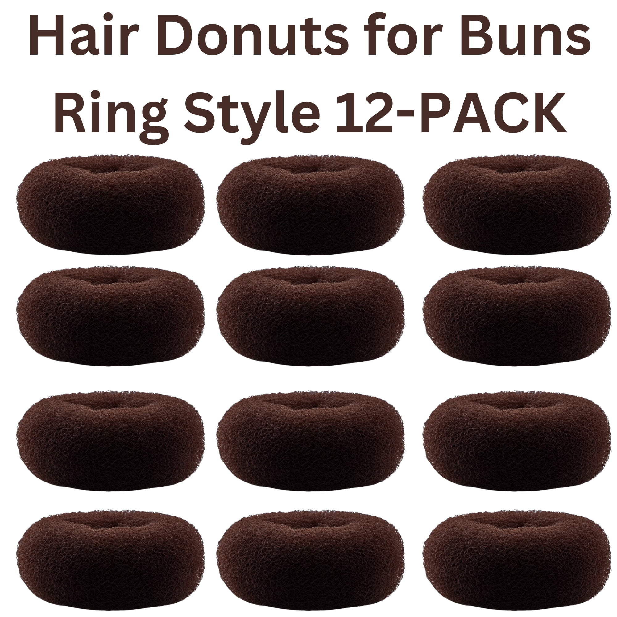 Hair Bun Maker Donut |12 Pcs per Pack - Walmart.com
