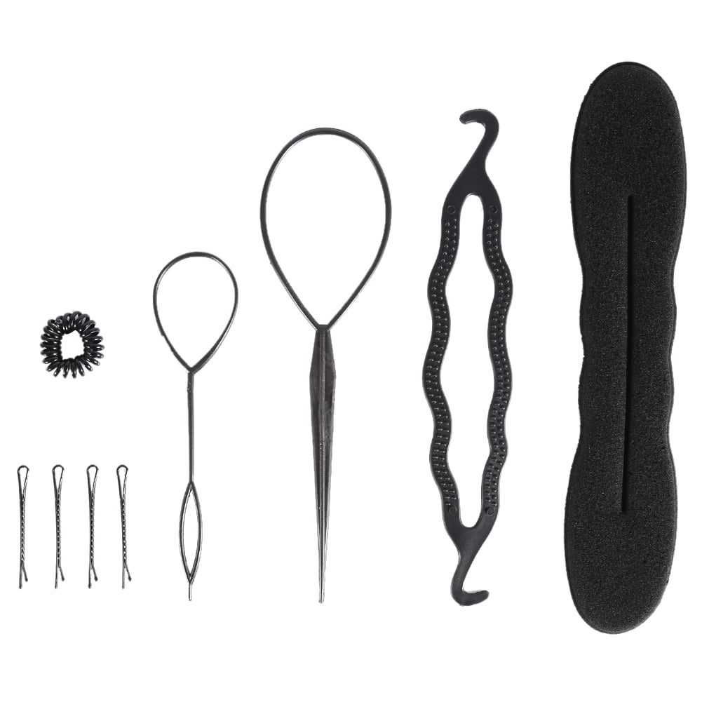 Hair Bun Maker, Hair Braiding Clip Tool Styling Disk Twist Tools Kit ...