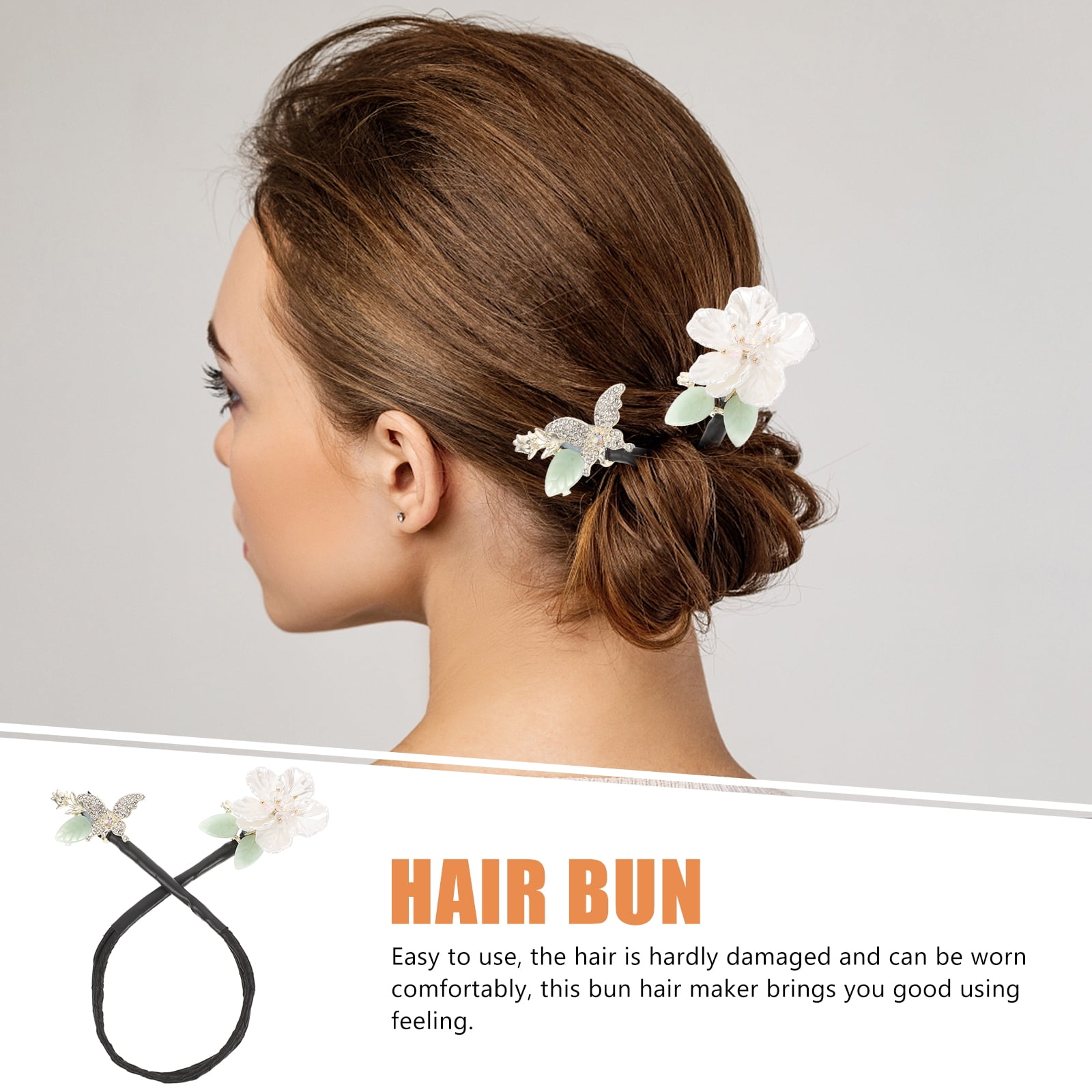 Toyvian Elegant Hair Bun Maker Rhinestone Multi 1Pack - Walmart.com