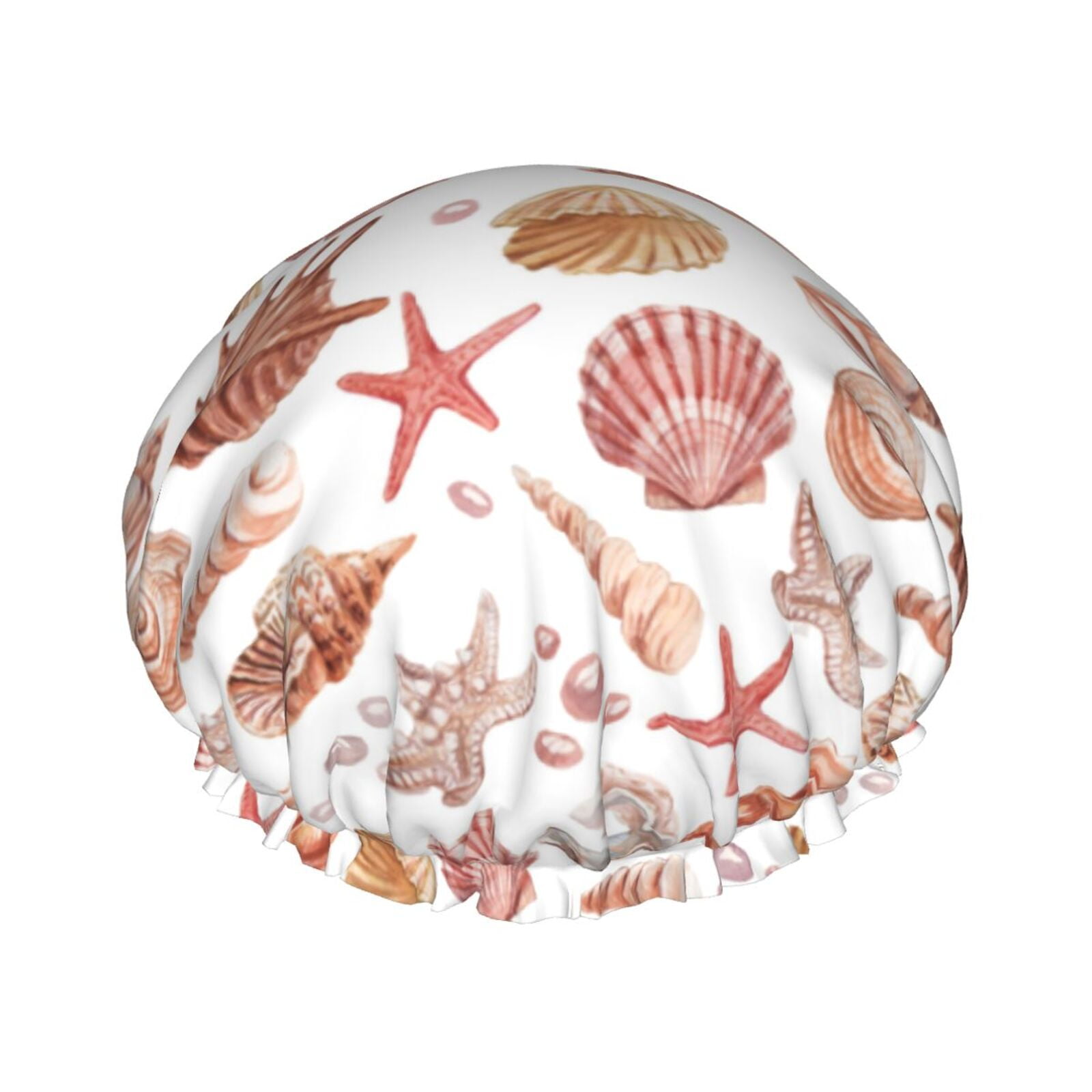 Hair Cap for Shower - Conch Shell No.J927 Large Shower Cap Reusable ...