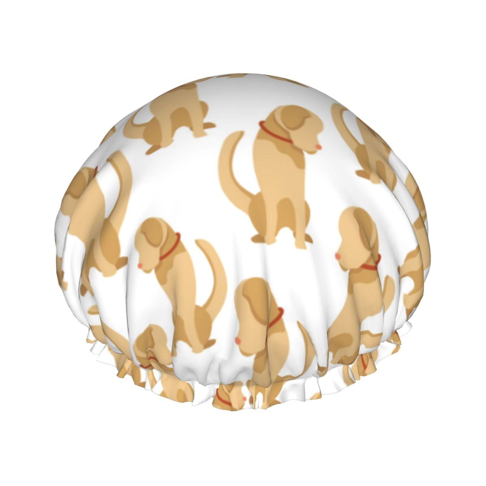 Hair Cap for Shower - Funny Labrador Retriever Dog Large Shower Cap ...