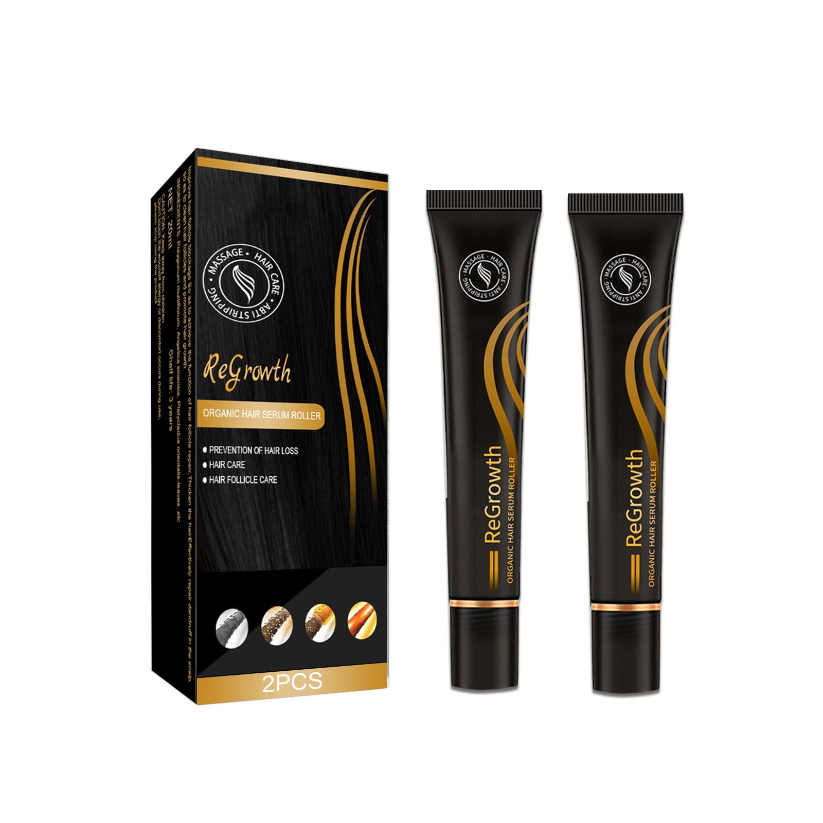 Hair Care Hair Roller Hair Growth Oil Herbal Rolling Massage Hair ...