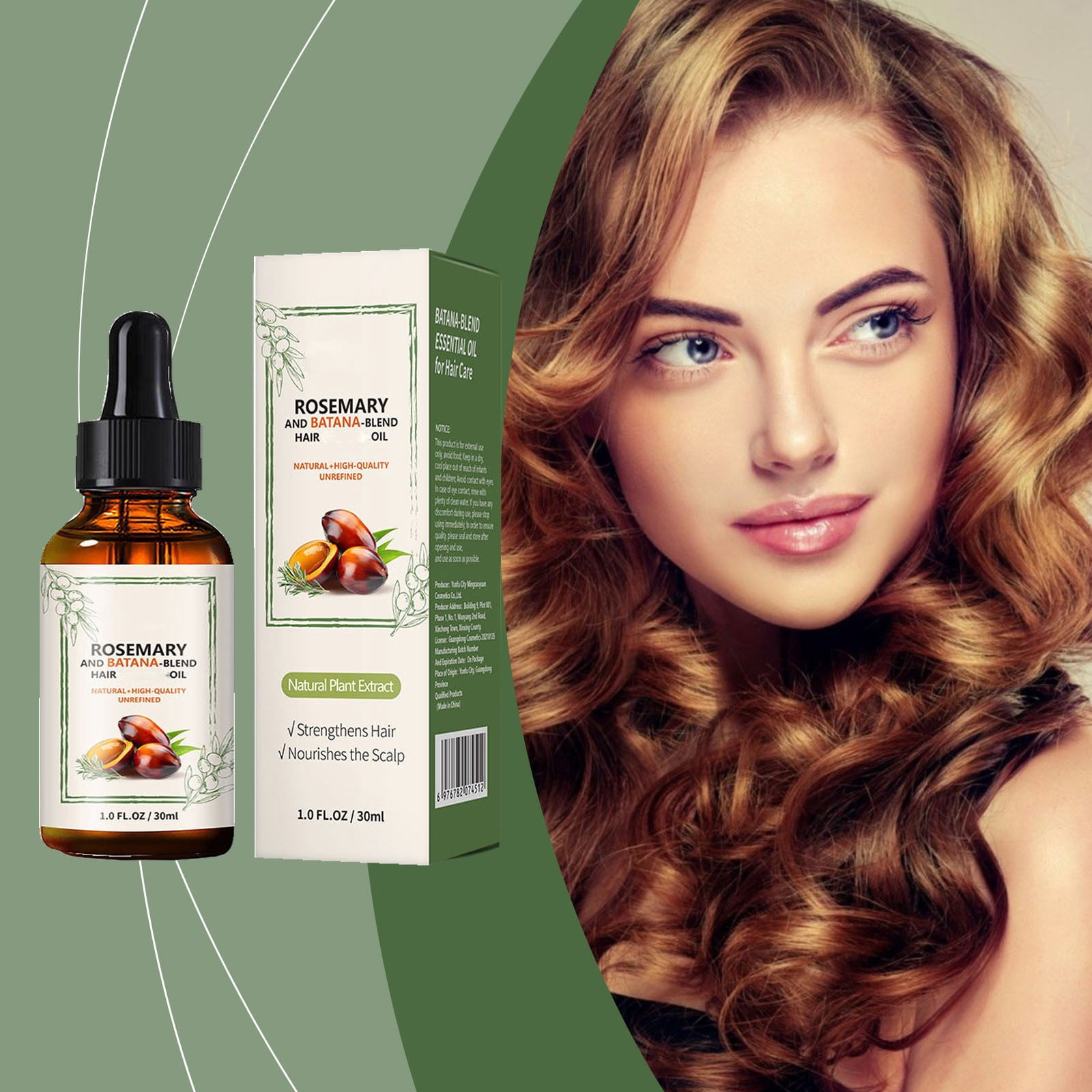 Hair Care Oil with Coconut Nut Oil,Deeply Nourishes and Repairs Damaged ...