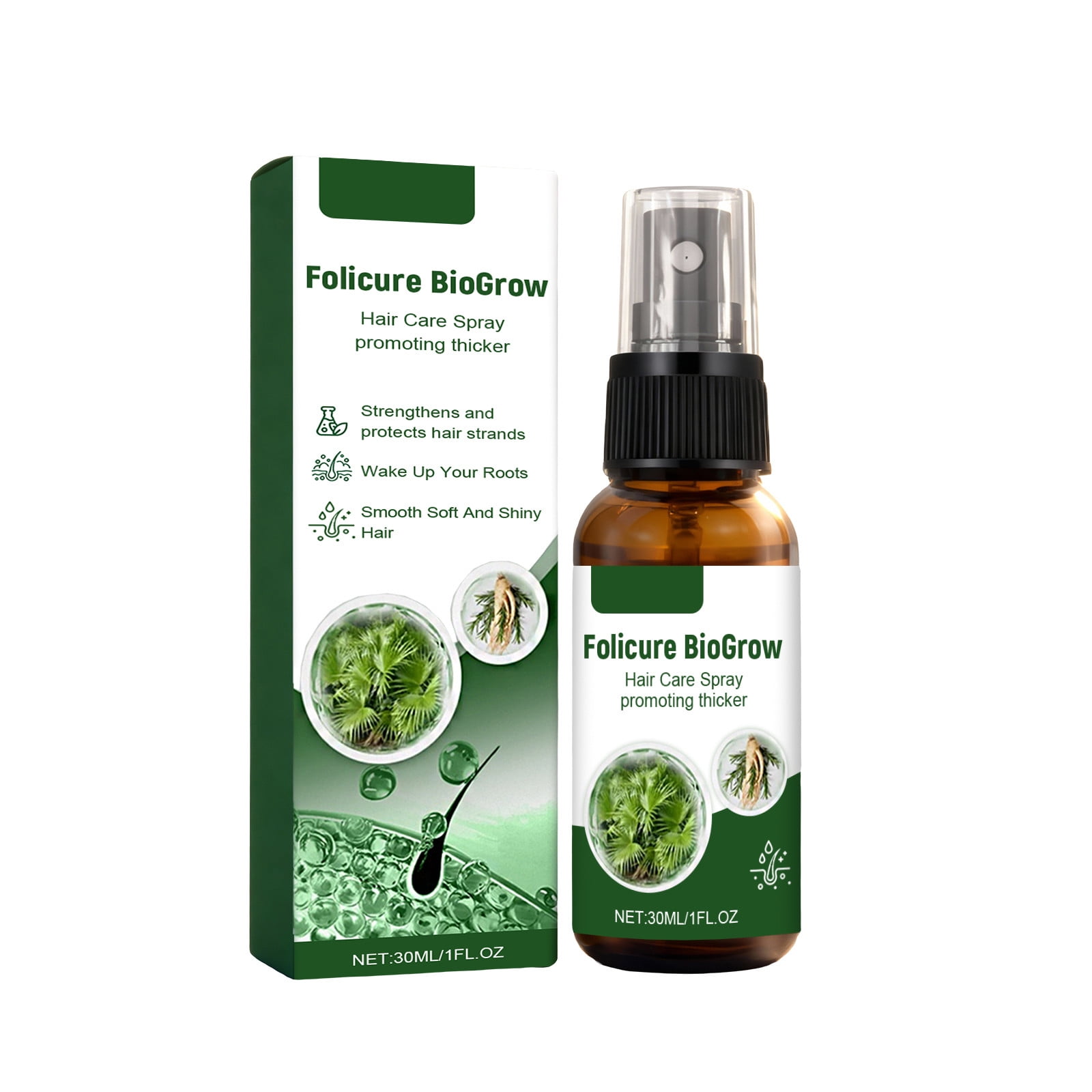Hair Care Spray Strengthens And Thickens Hair Promotes Wake-Up Smooths ...