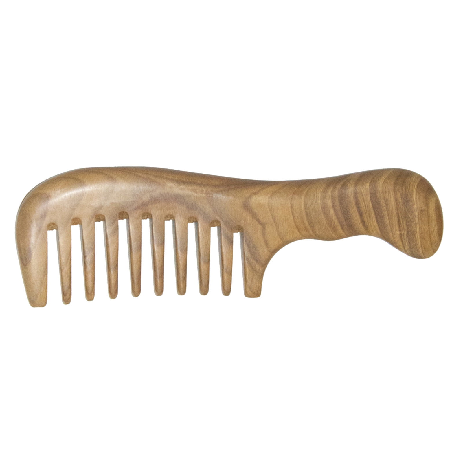 Hair Care Wooden Wide Tooth Comb for Detangling Curly Hair – Green ...
