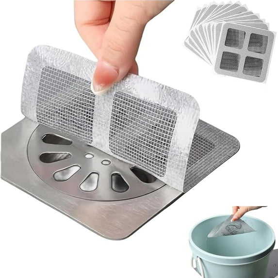 Hair Catcher Bathroom Shower Drain Protector,Disposable Hair Drain ...