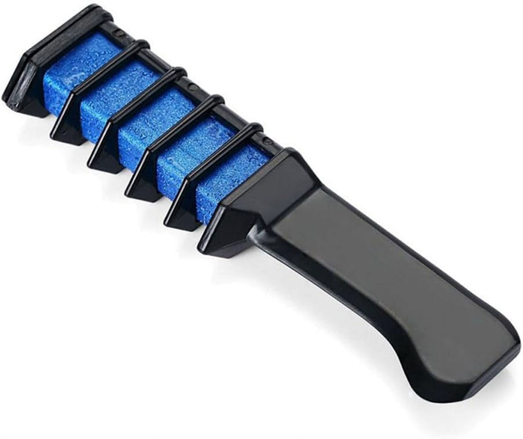 Hair Chalk Comb Shimmer Temporary Hair Color Cream Hair Dye (Blue ...