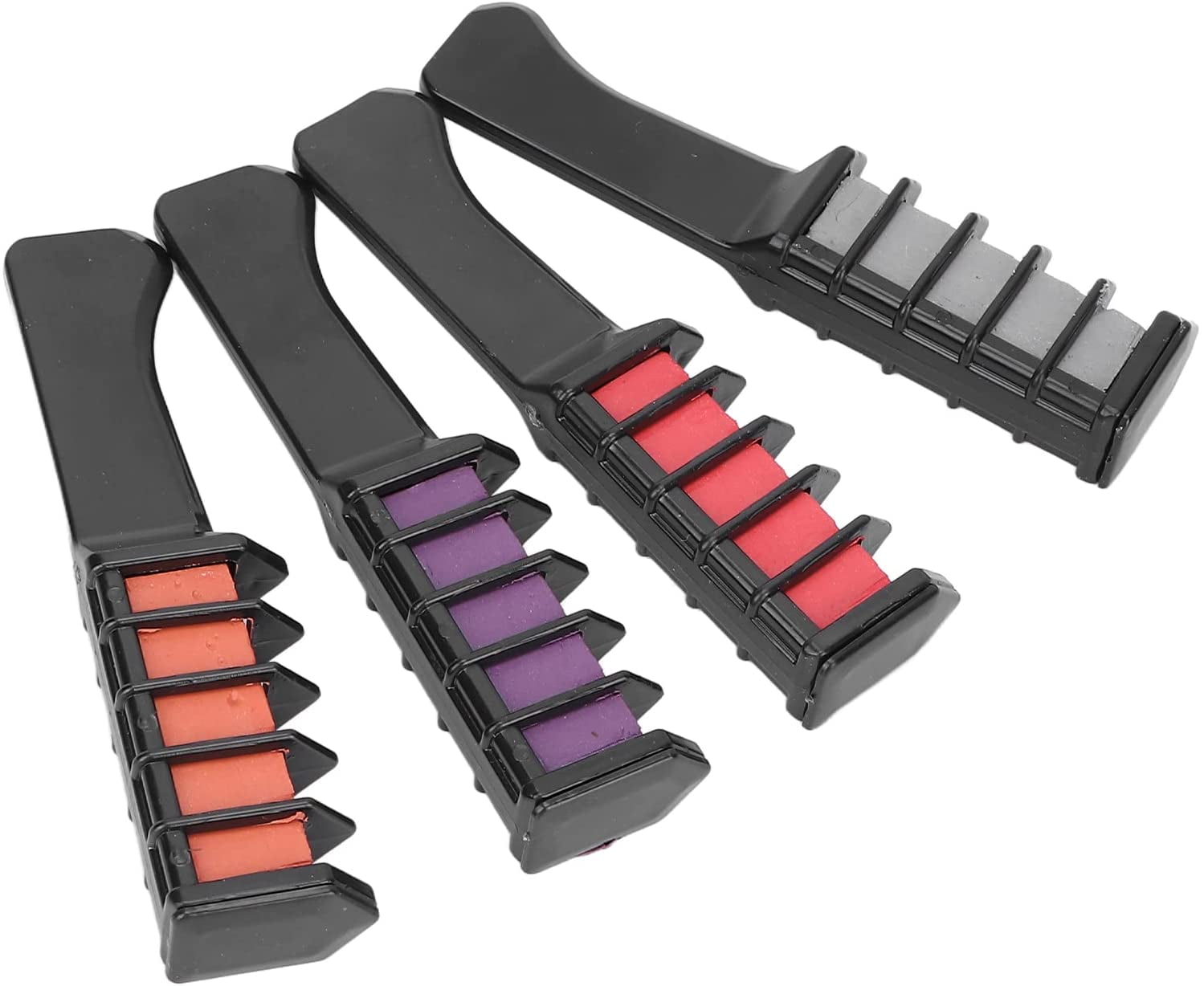 Hair Chalk for Girls Kids, 4pcs Hair Chalk Comb Temporary Hair Color ...