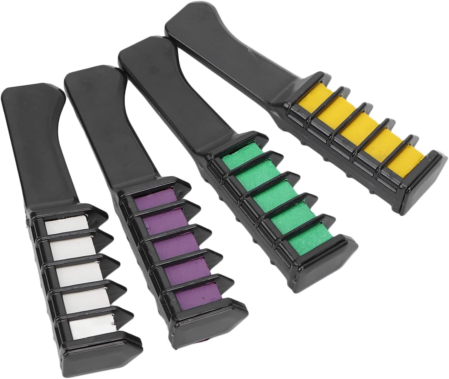 Hair Chalk for Girls Kids, 4pcs Hair Chalk Comb Temporary Hair Color ...