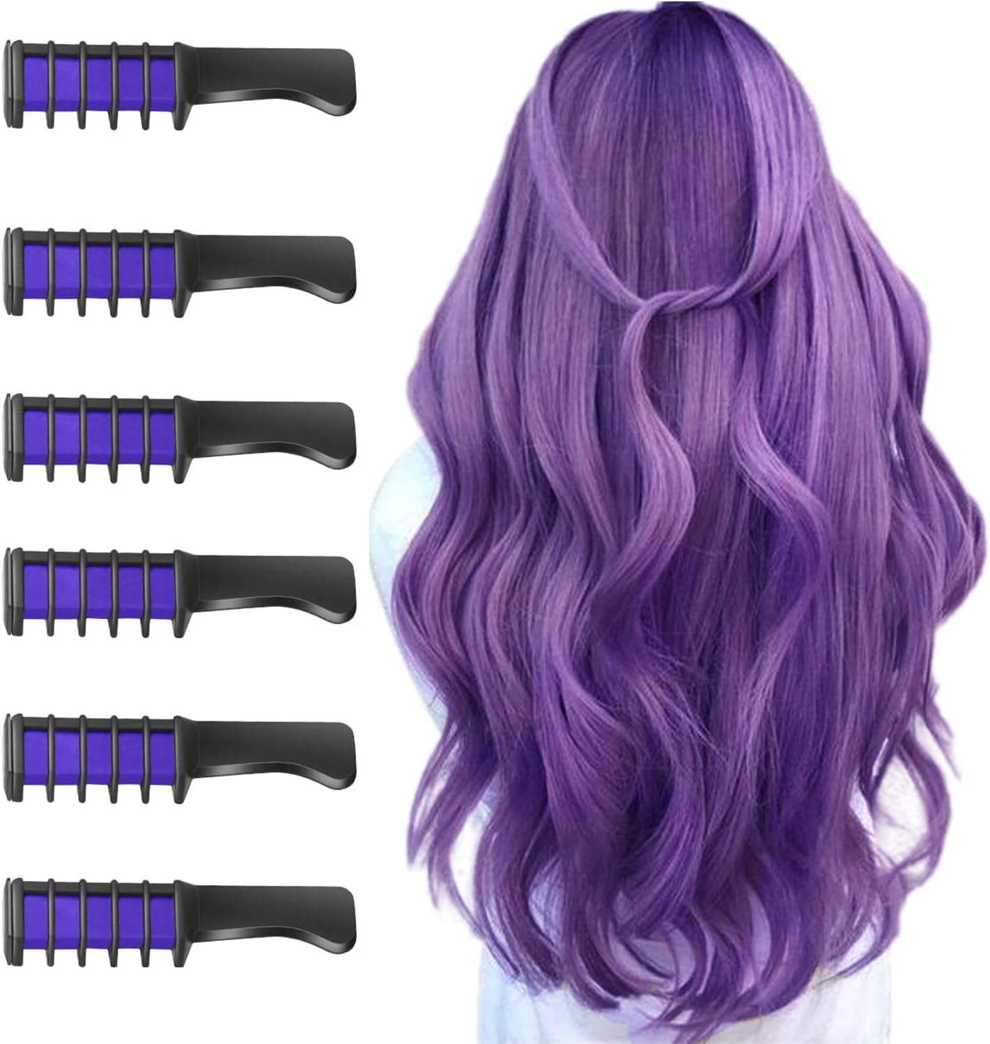 Hair Chalk for Kids Girls, Temporary Bright Hair Color Dye for Kids ...
