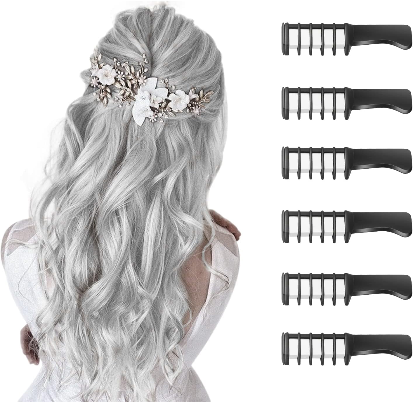 Hair Chalk for Kids Girls, Temporary Bright Hair Color Dye for Kids ...