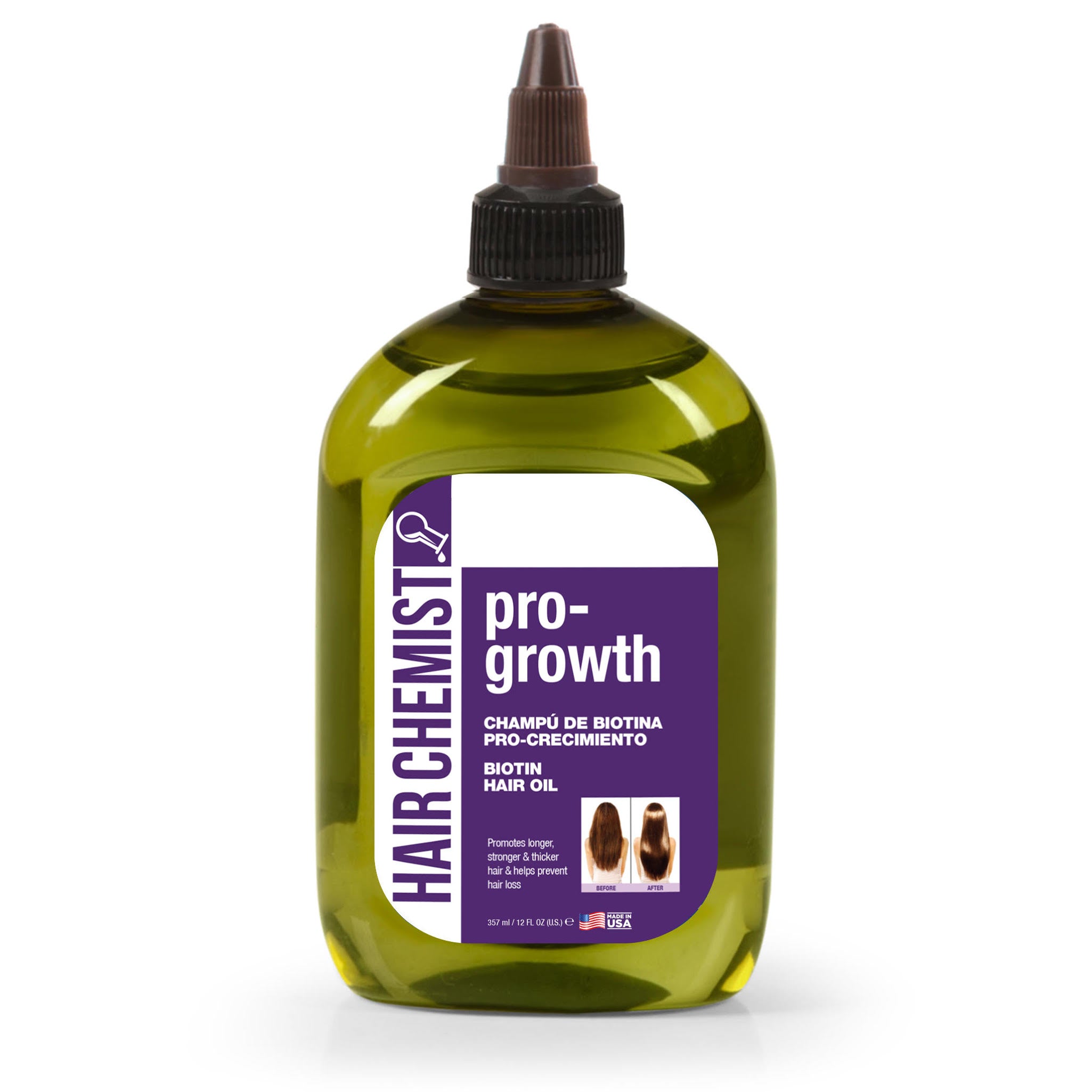Hair Chemist Pro-Growth Biotin Hair Oil 12 oz. - Walmart.com