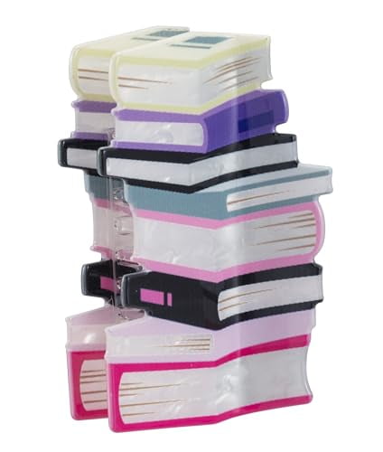 Hair Claw Clip Pink Book Shape 3.5 Inch Hair Grip Clip For Women Back ...