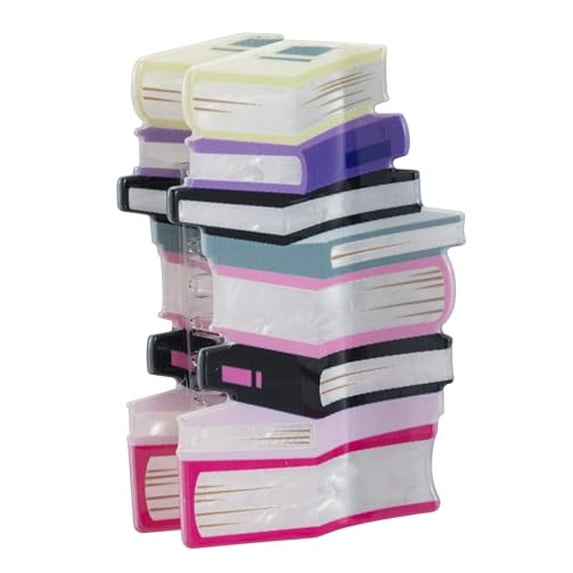 Hair Claw Clip Pink Book Shape 3.5 Inch Hair Grip Clip For Women Back ...