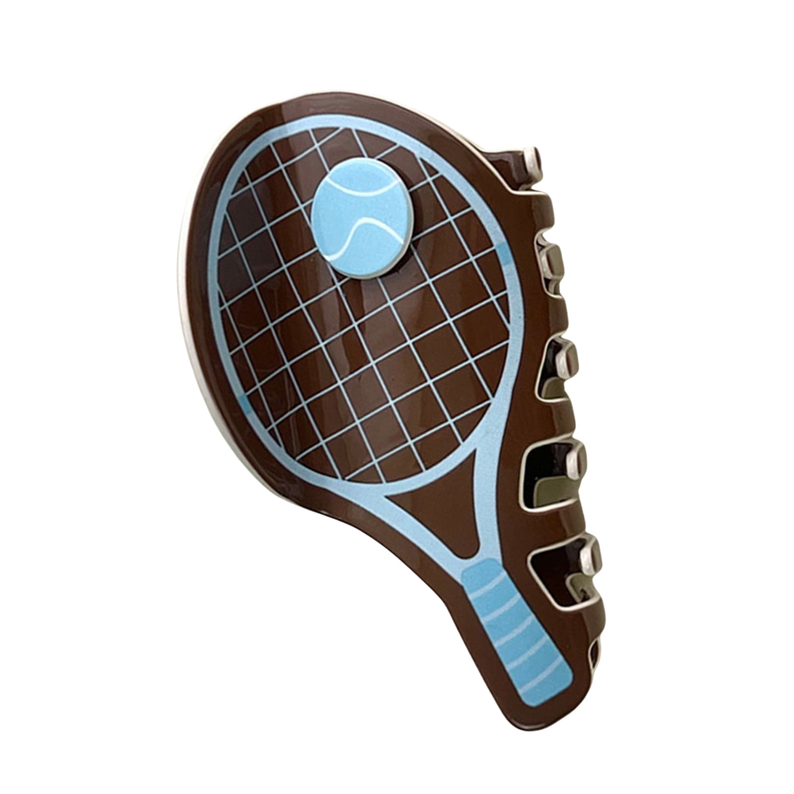Hair Claw Clip Tennis Racket Hair Claw For Women Teens Secure Grip PVC ...