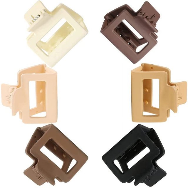 Hair Claw Clips 2 Inch Matte Rectangular Small Claw Clips For Thick ...