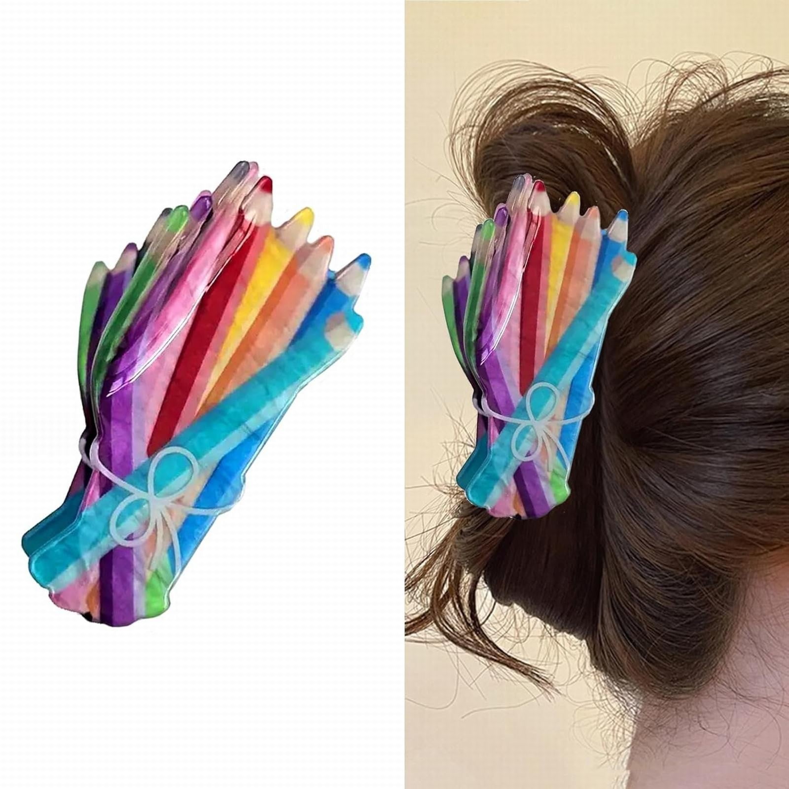Hair Claw Clips Hair Barrettes Book Hair Clips Back to School Hair ...