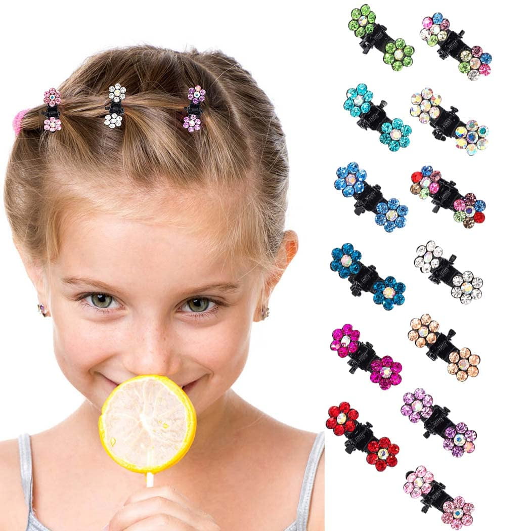 Hair Claw Clips Rhinestone Mini Hair Clips Flower Clips Hair Clip No ...