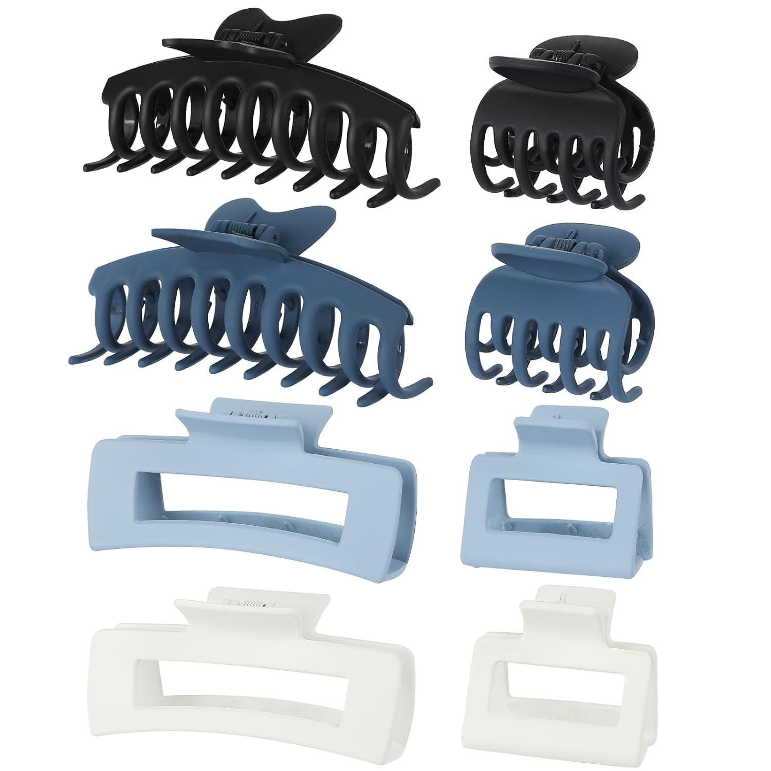 Hair Claw Clips Set - Large for Thick Hair, Medium, Small for Thin Hair ...