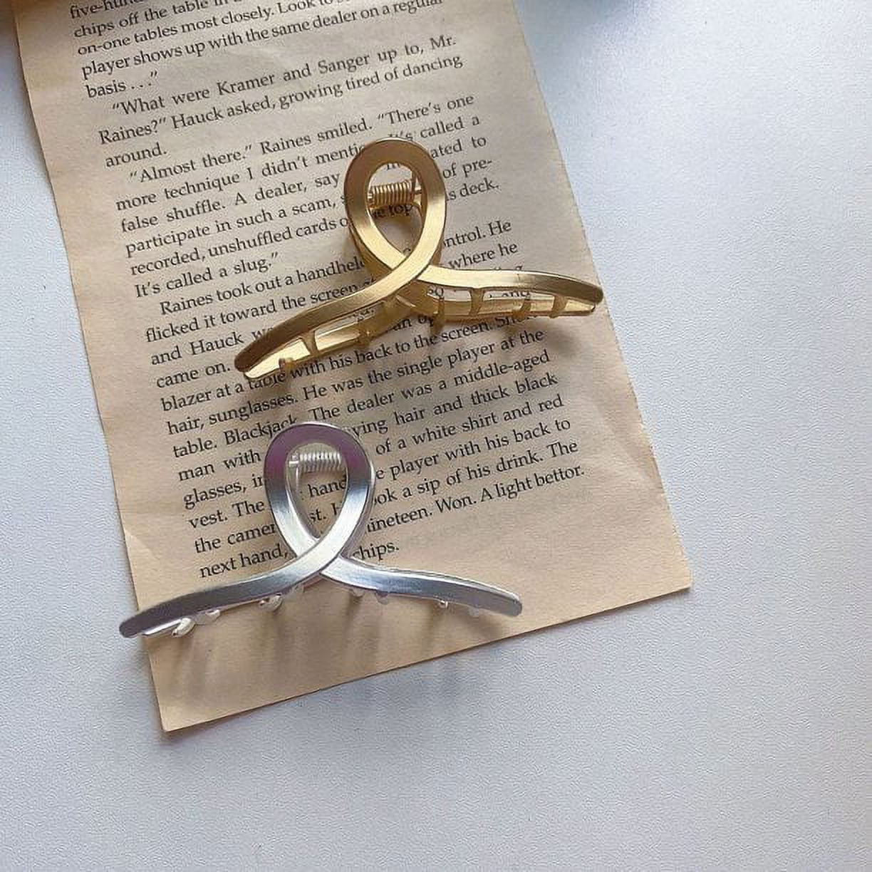 Hair Claws, Hair Barrettes Hair Clips Hair Pins Ribbon Knot Simple ...