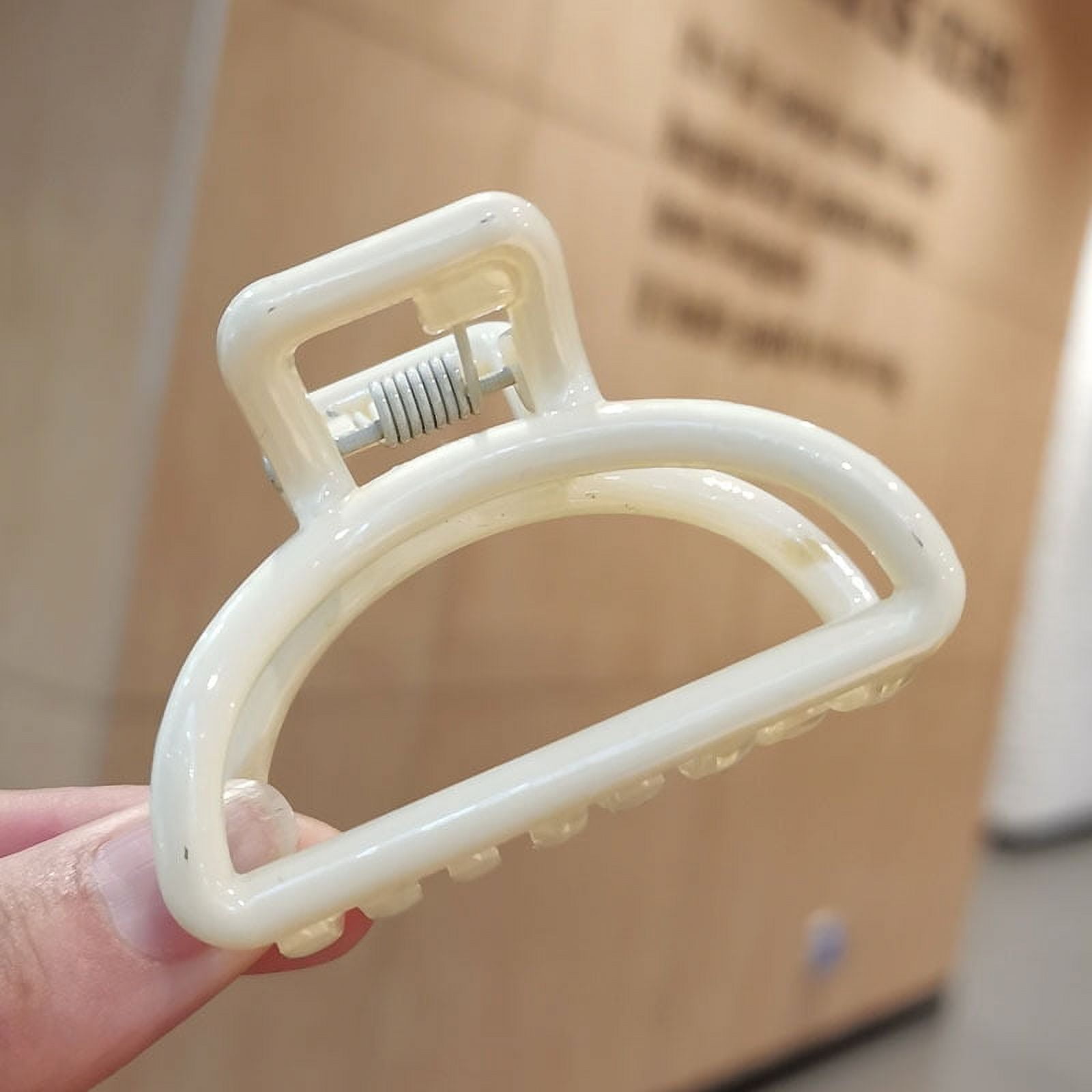 Hair Claws, Hair Clips Barrettes Acrylic Simple Cute French Design Hair ...