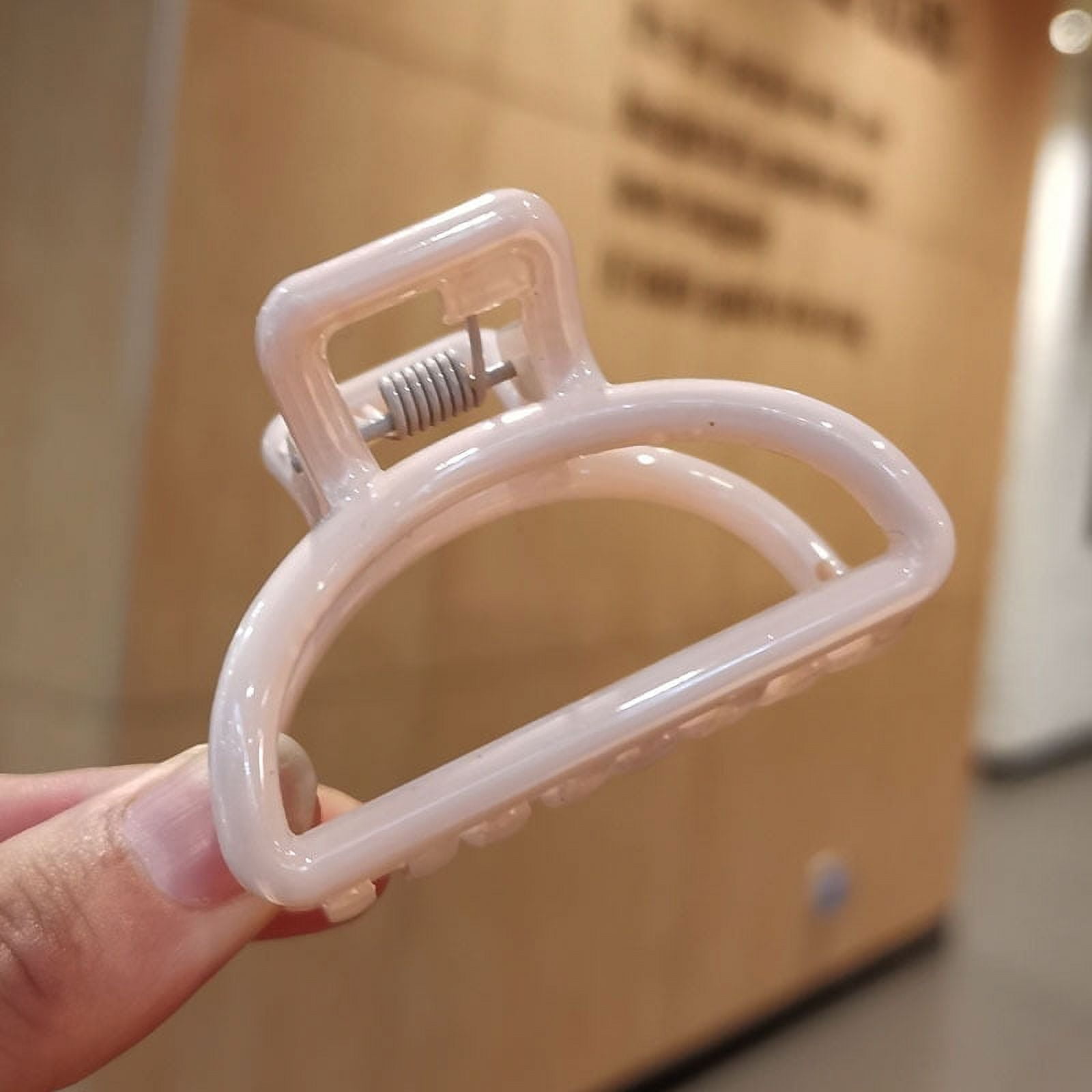 Hair Claws, Hair Clips Barrettes Acrylic Simple Cute French Design Hair ...