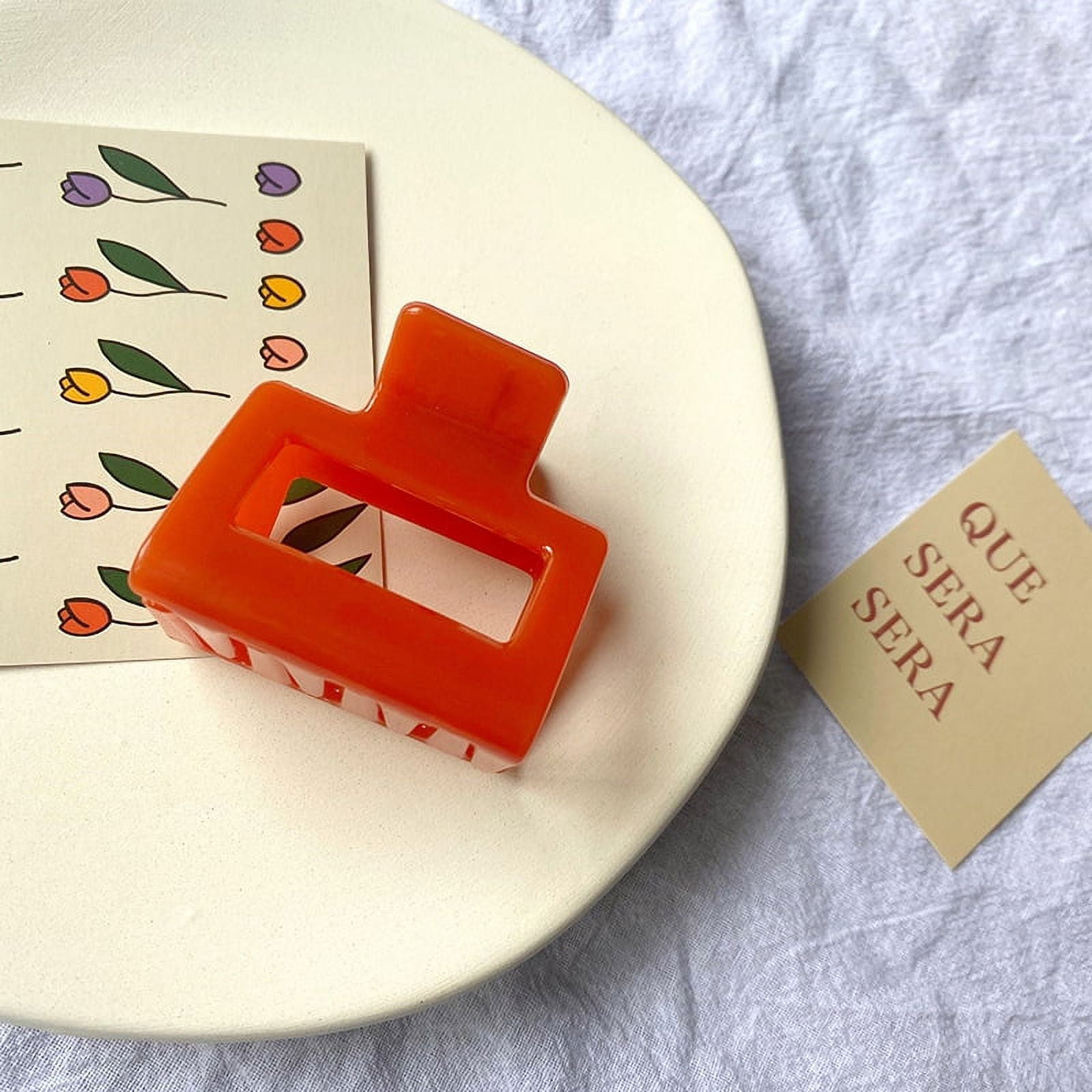 Hair Claws, Hair Clips Barrettes Acrylic Simple Cute French Design Hair ...