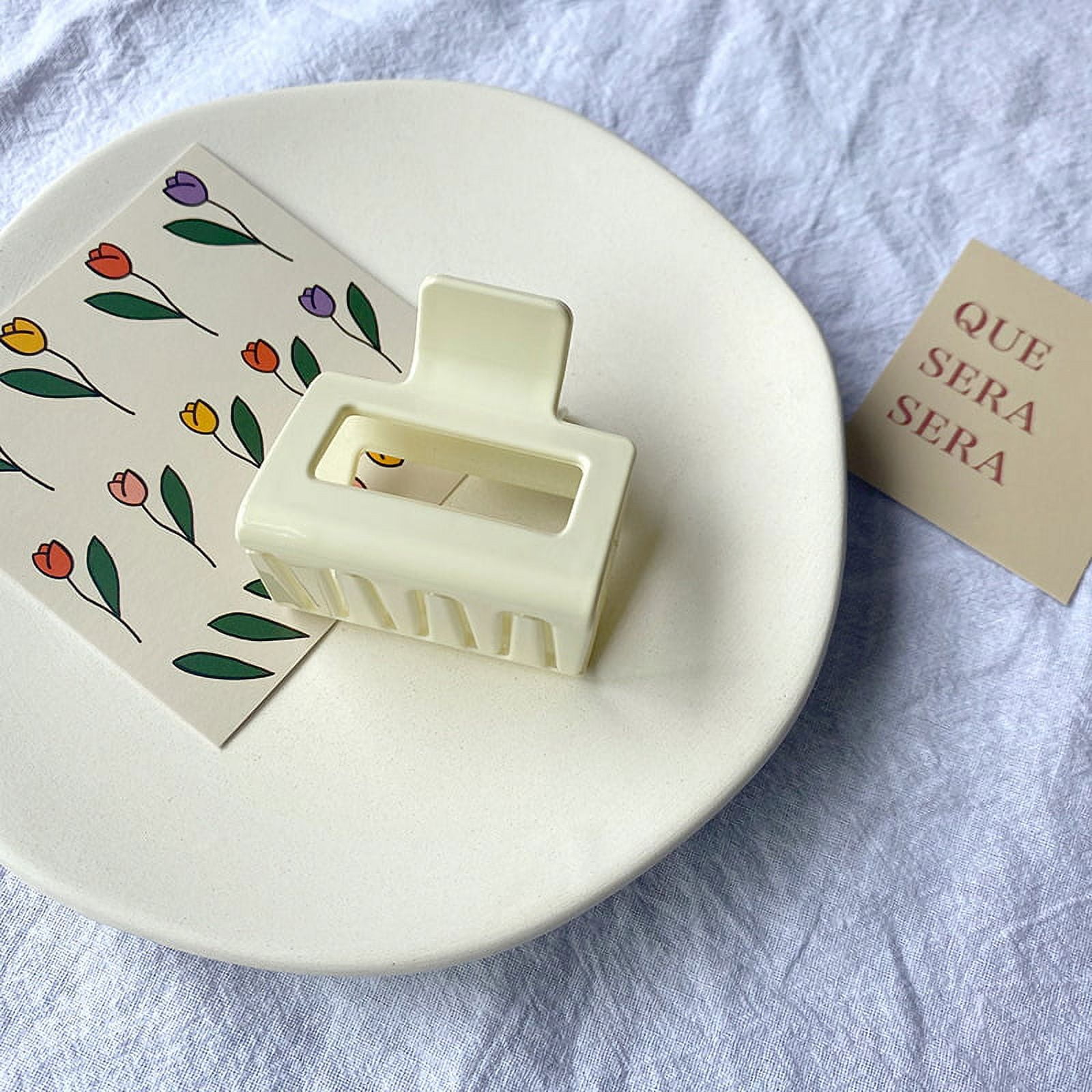 Hair Claws, Hair Clips Barrettes Acrylic Simple Cute French Design Hair ...