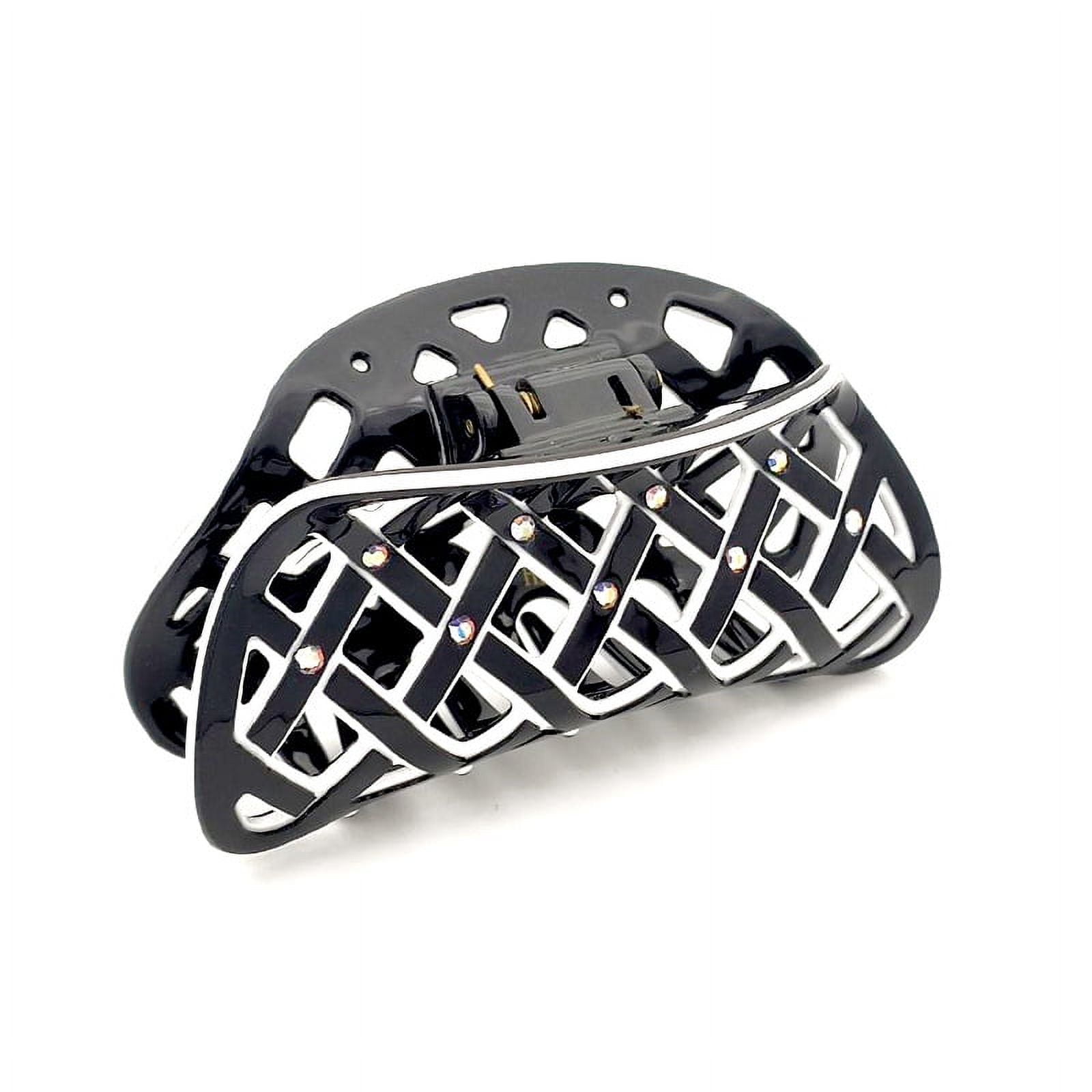 Hair Claws, Hair Clips Barrettes Acrylic Simple Cute Rhinestone French ...