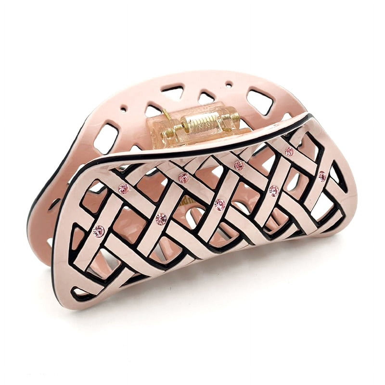 Hair Claws, Hair Clips Barrettes Acrylic Simple Cute Rhinestone French ...