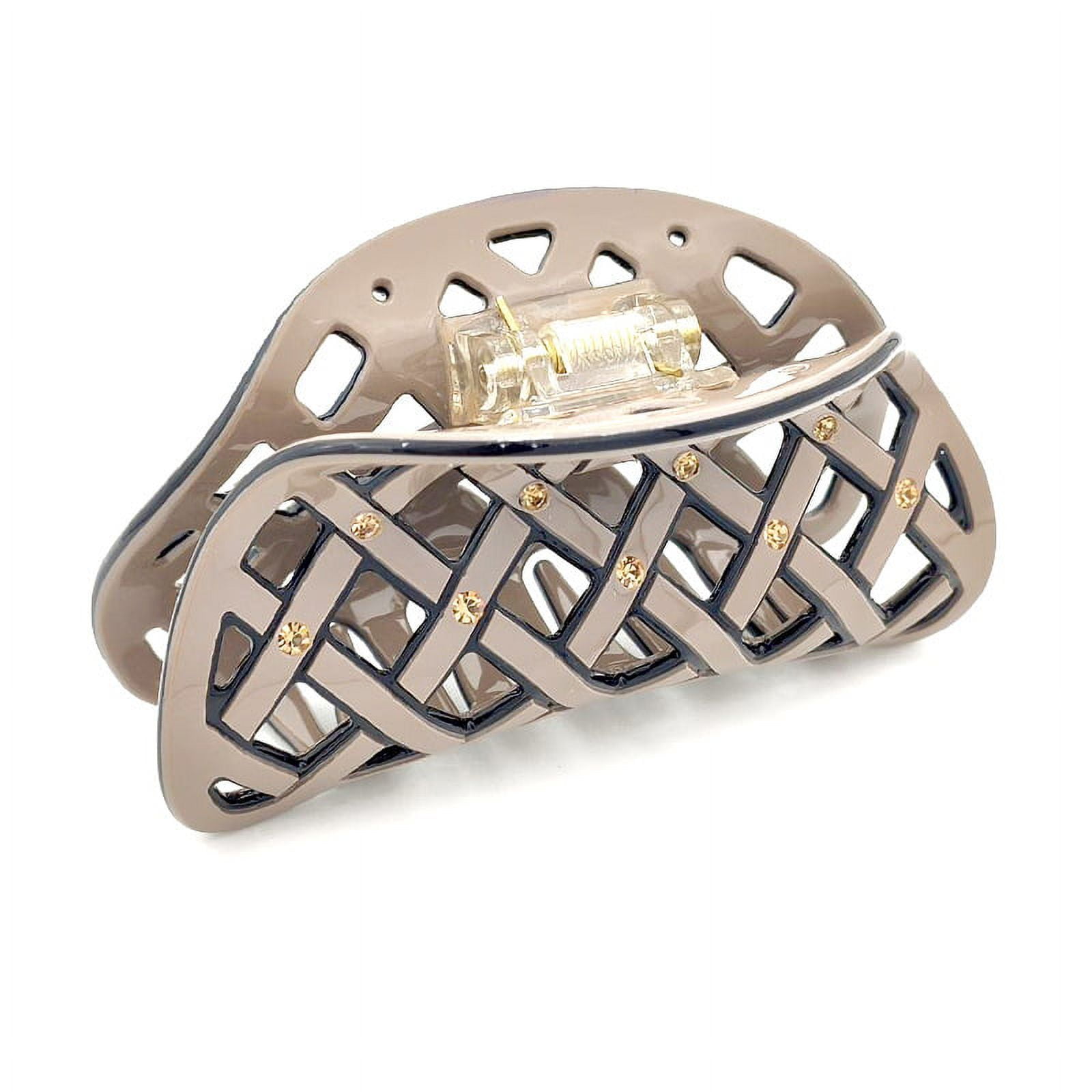 Hair Claws, Hair Clips Barrettes Acrylic Simple Cute Rhinestone French ...