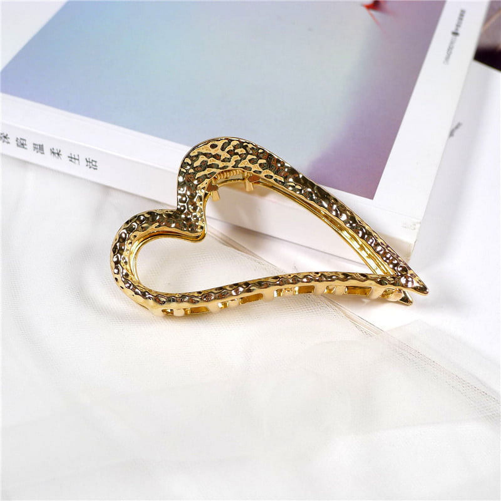 Hair Claws, Hair Clips Barrettes Cute Gold French Design Hair Pins ...