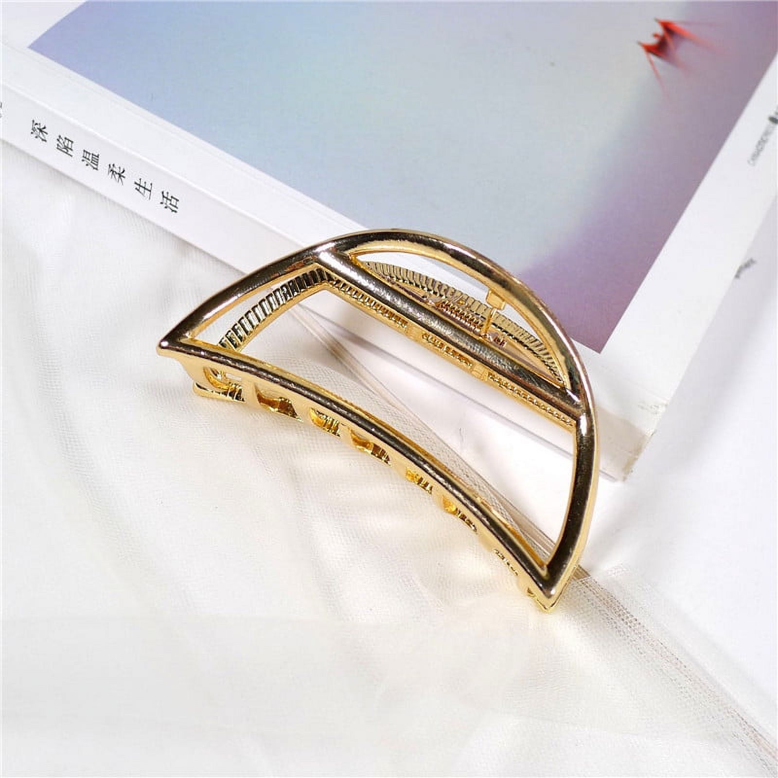 Hair Claws, Hair Clips Barrettes Cute Gold French Design Hair Pins ...