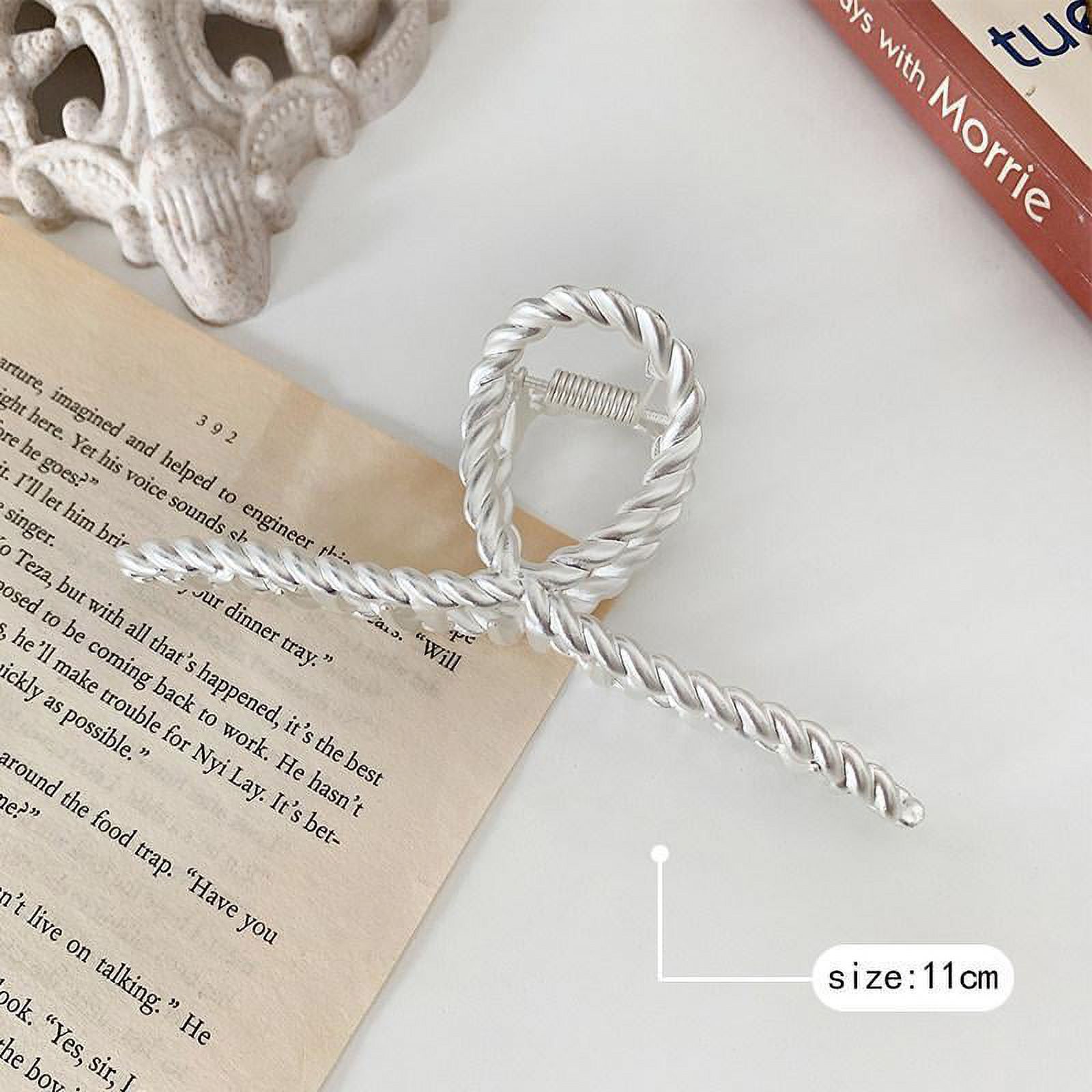 Hair Claws, Hair Clips Barrettes Cute Silver French Design Hair Pins ...