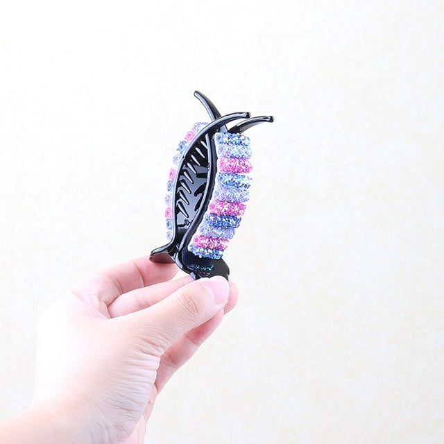 Hair Claws, Hair Clips Barrettes Glitters Acrylic Simple Cute French ...