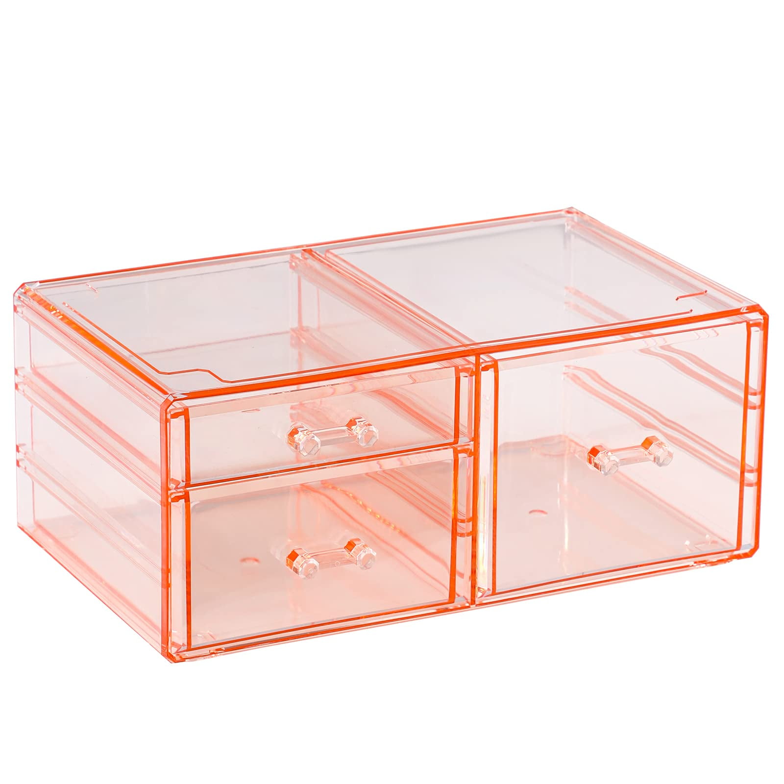 Hair Clip Organizer With 3 Drawers,Stacking Make Up Organizers and ...