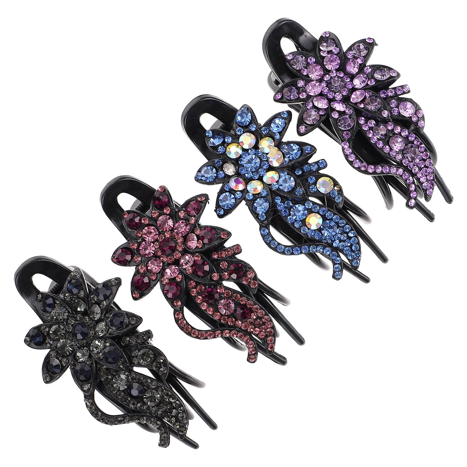 Hair Clip The Flowers Vintage Rhinestone Bobby Pins Grips Clamps Clasps