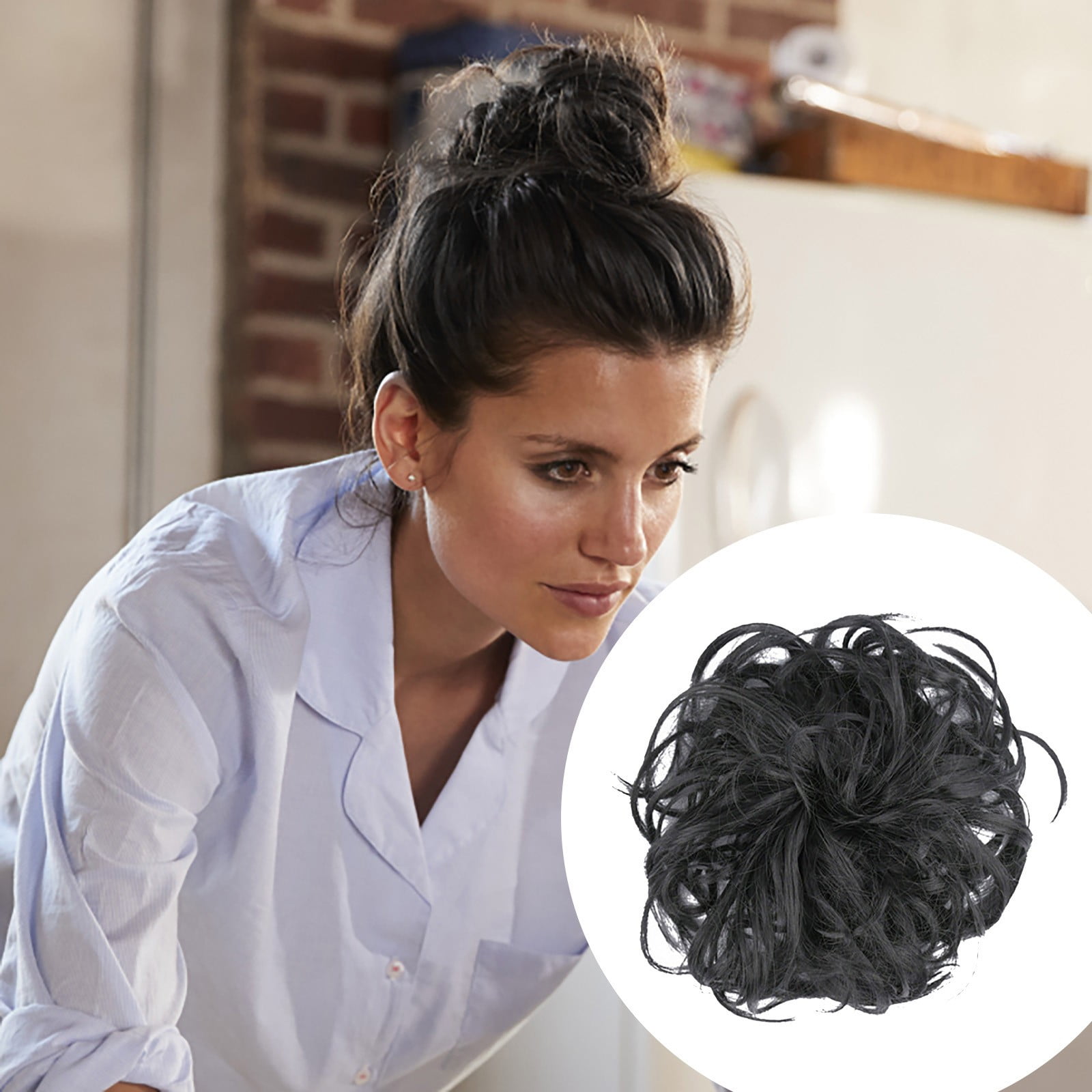 Hair Clip on Real Hair Toddler Hair Clip Hair Extension Ponytail With ...