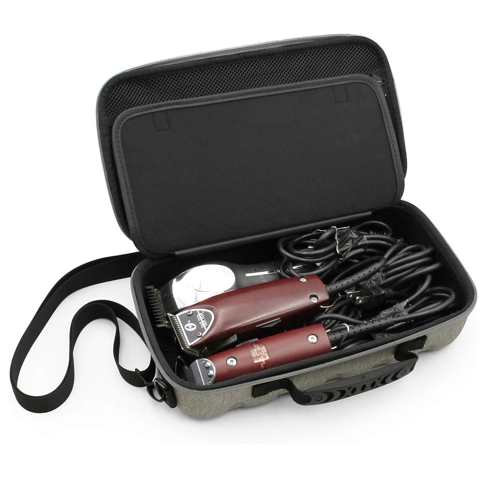 Hair Clipper Case for 3 Clippers, Trimmers & Buzzers - Travel Barber ...