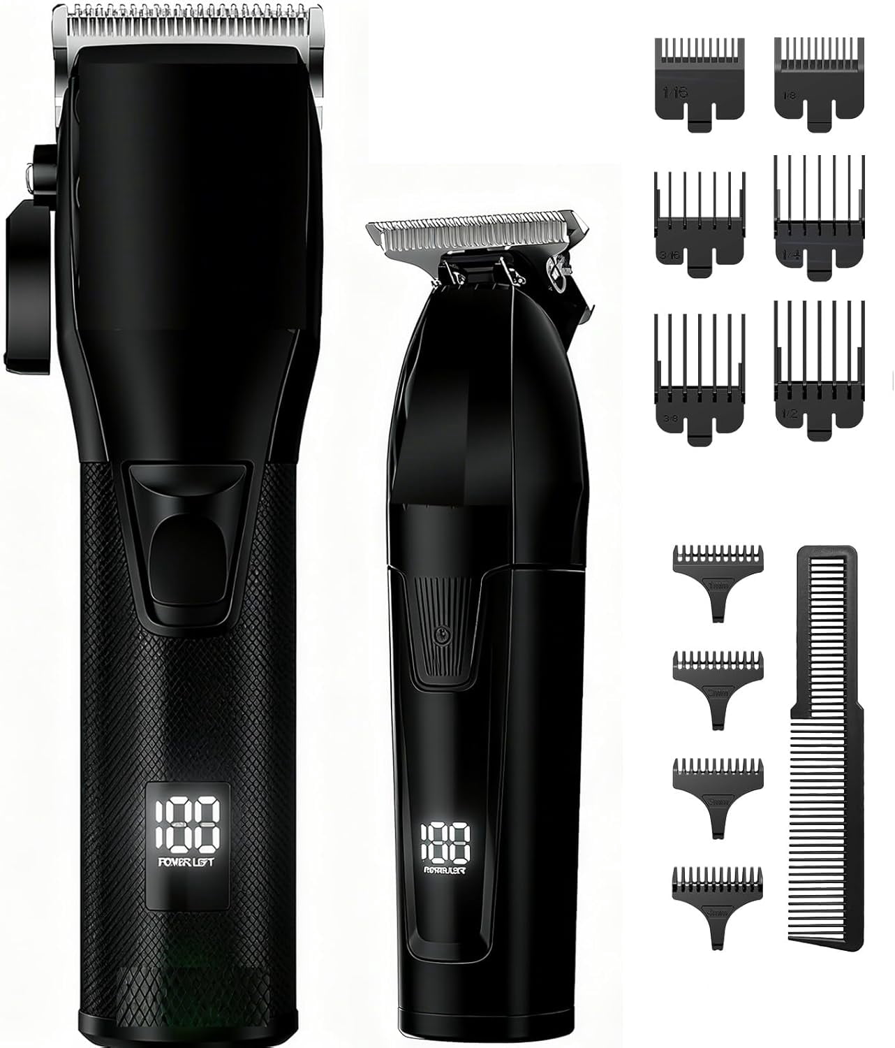 Hair Clipper, Professional Cordless Hair Trimmer with Brushless Motor ...