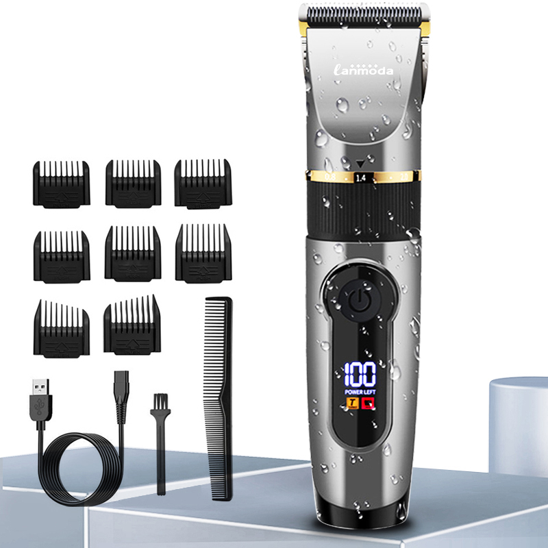Hair Clipper Rechargeable Electric Trimmer For Men Beard Kids Barber ...