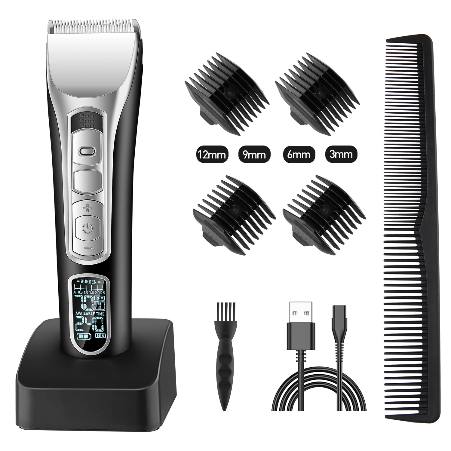 Hair Clipper for Men,4 in 1Cordless Electric Beard Trimmer, Body ...