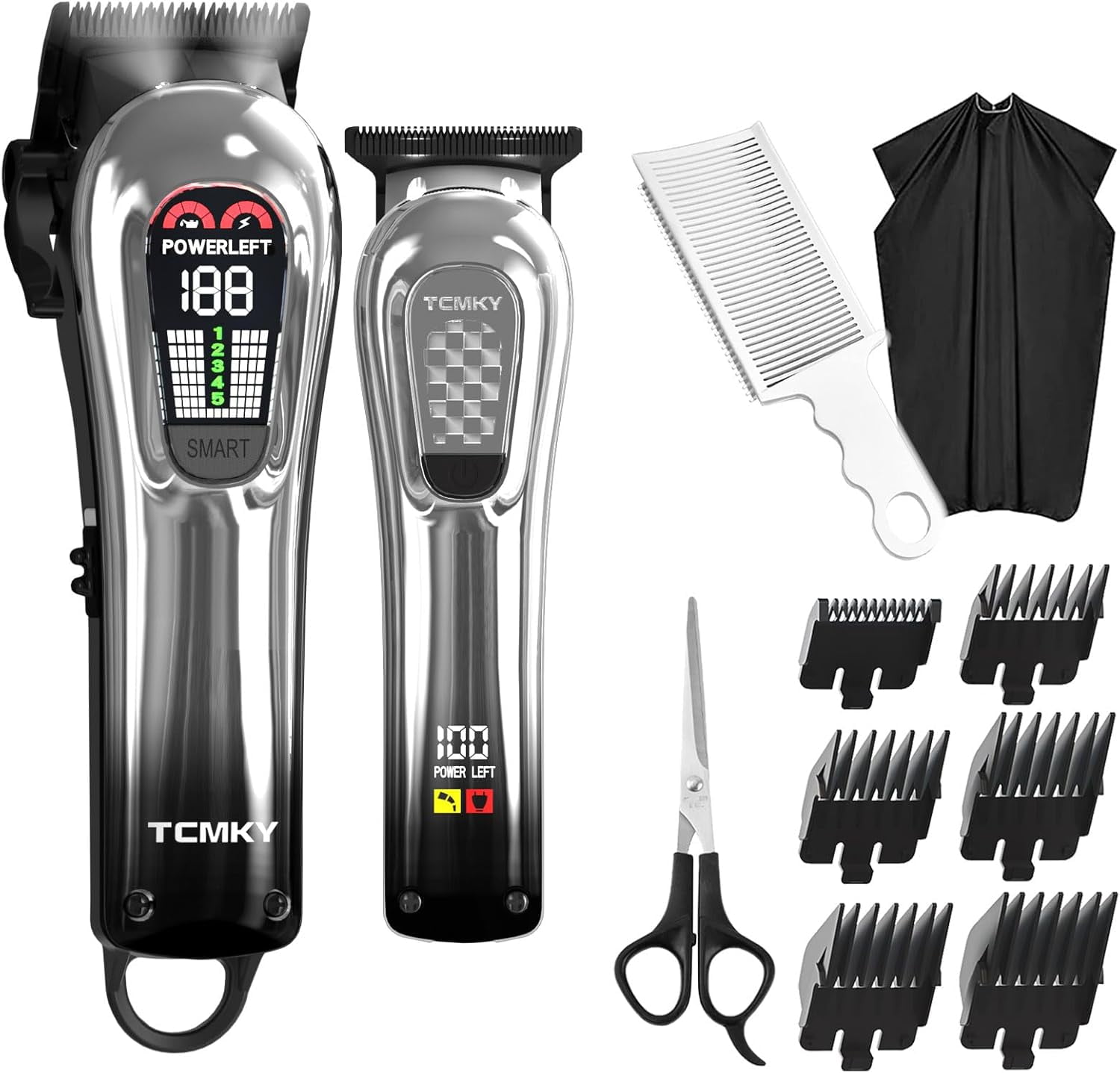 Hair Clippers for Men, Professional Clippers and Trimmers Set, Cordless ...