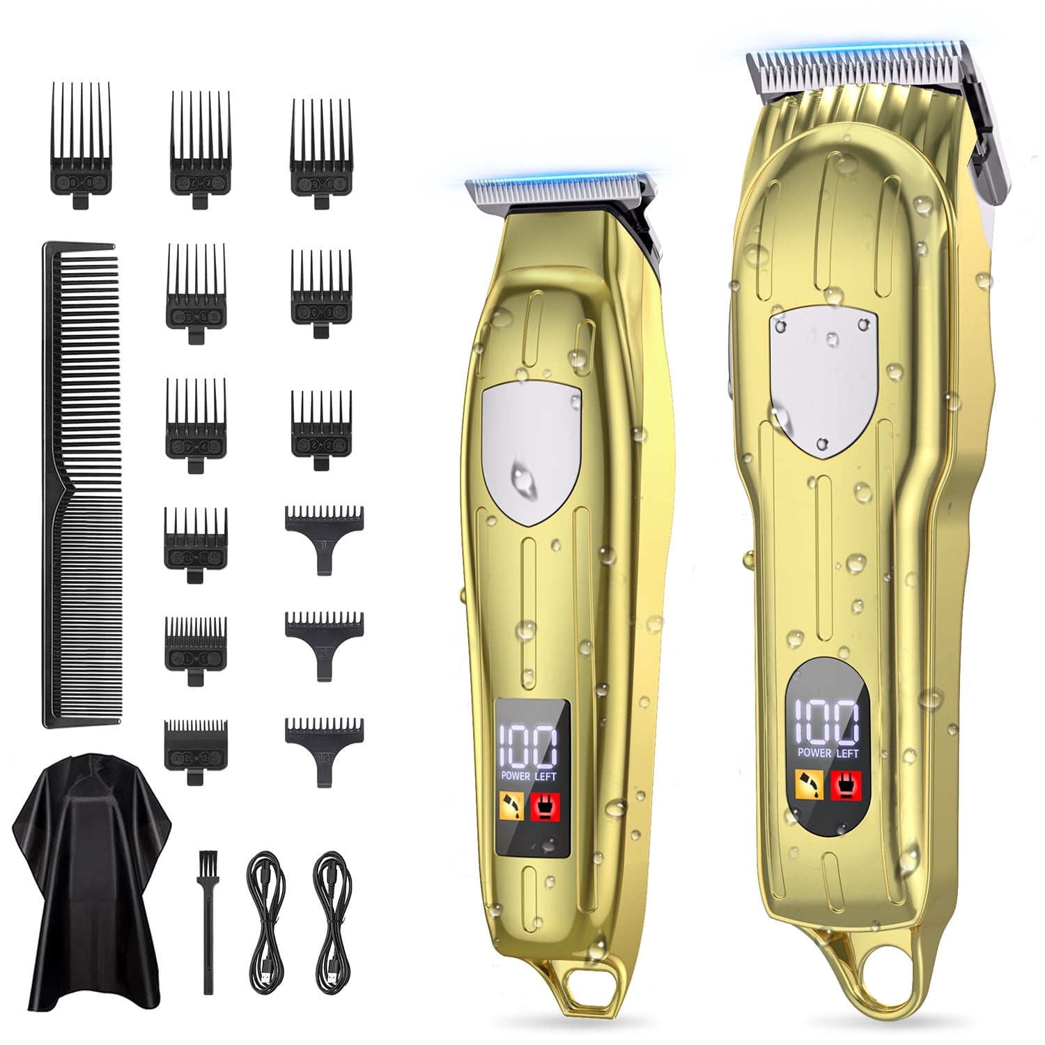 Professional Men's Haircut & Beard Trimming Kit, Cordless Barber ...