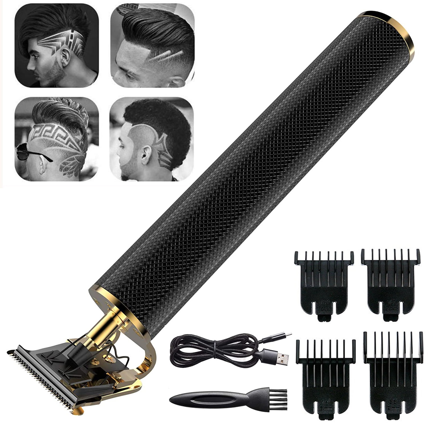 Hair Clippers for Men, Professional Cordless Hair Trimmer,Zero Gap ...