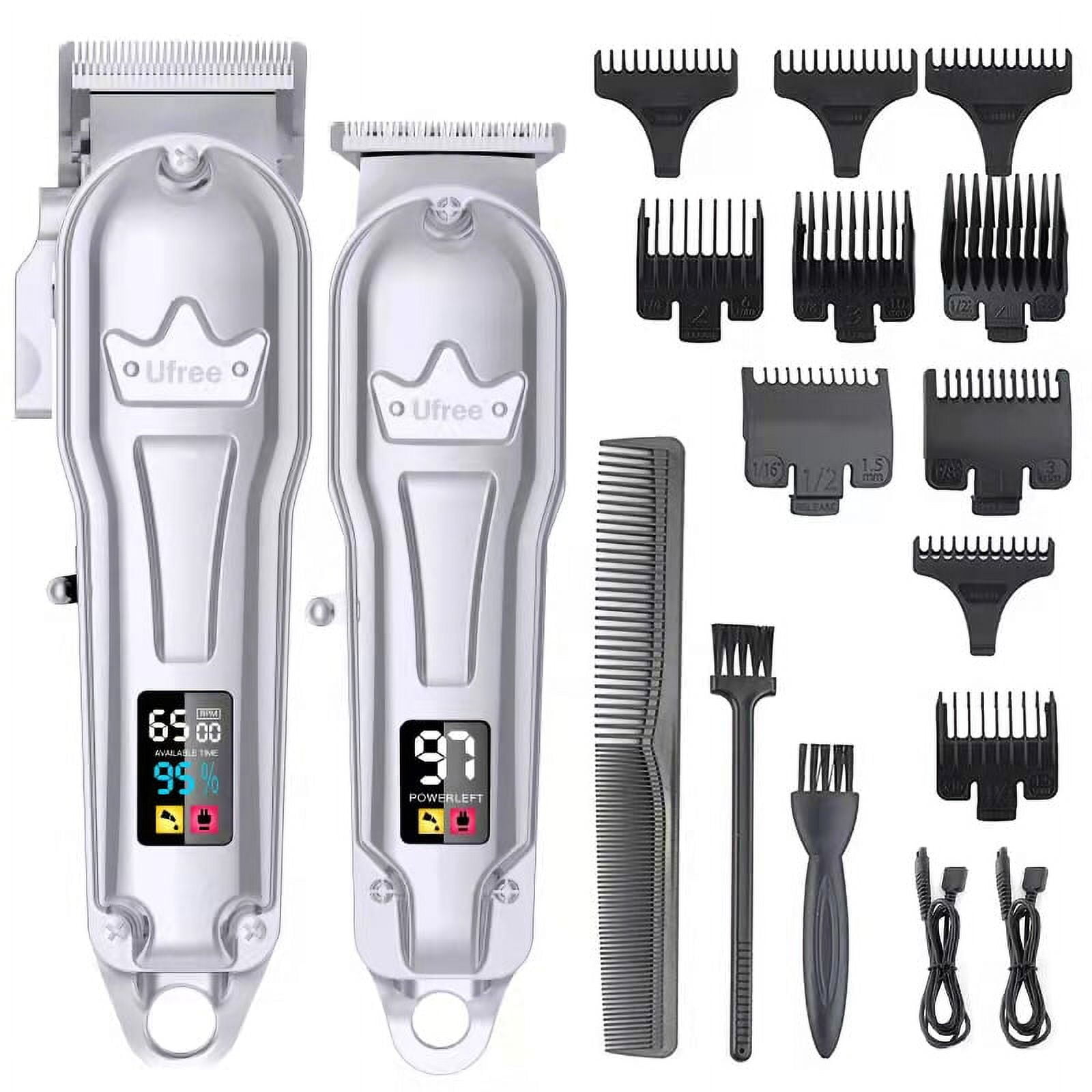 Hair Clippers For Men, Professional Edgers Barber Clippers For Hair Cutting, Cordless ...