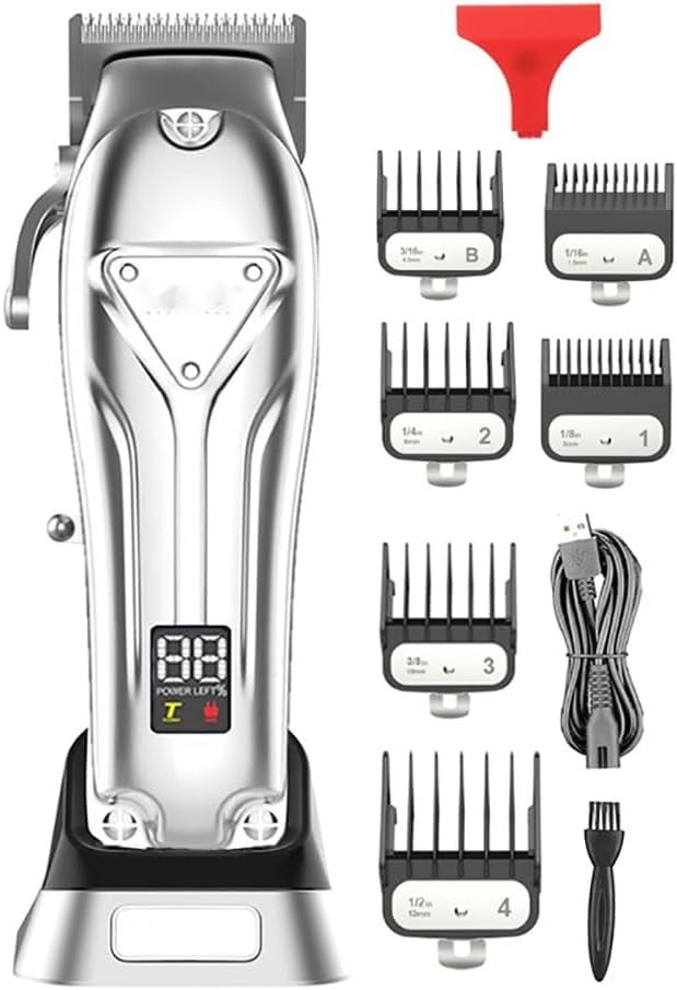 Hair Clippers for Men, Professional All Metal Hair Clipper Barber ...